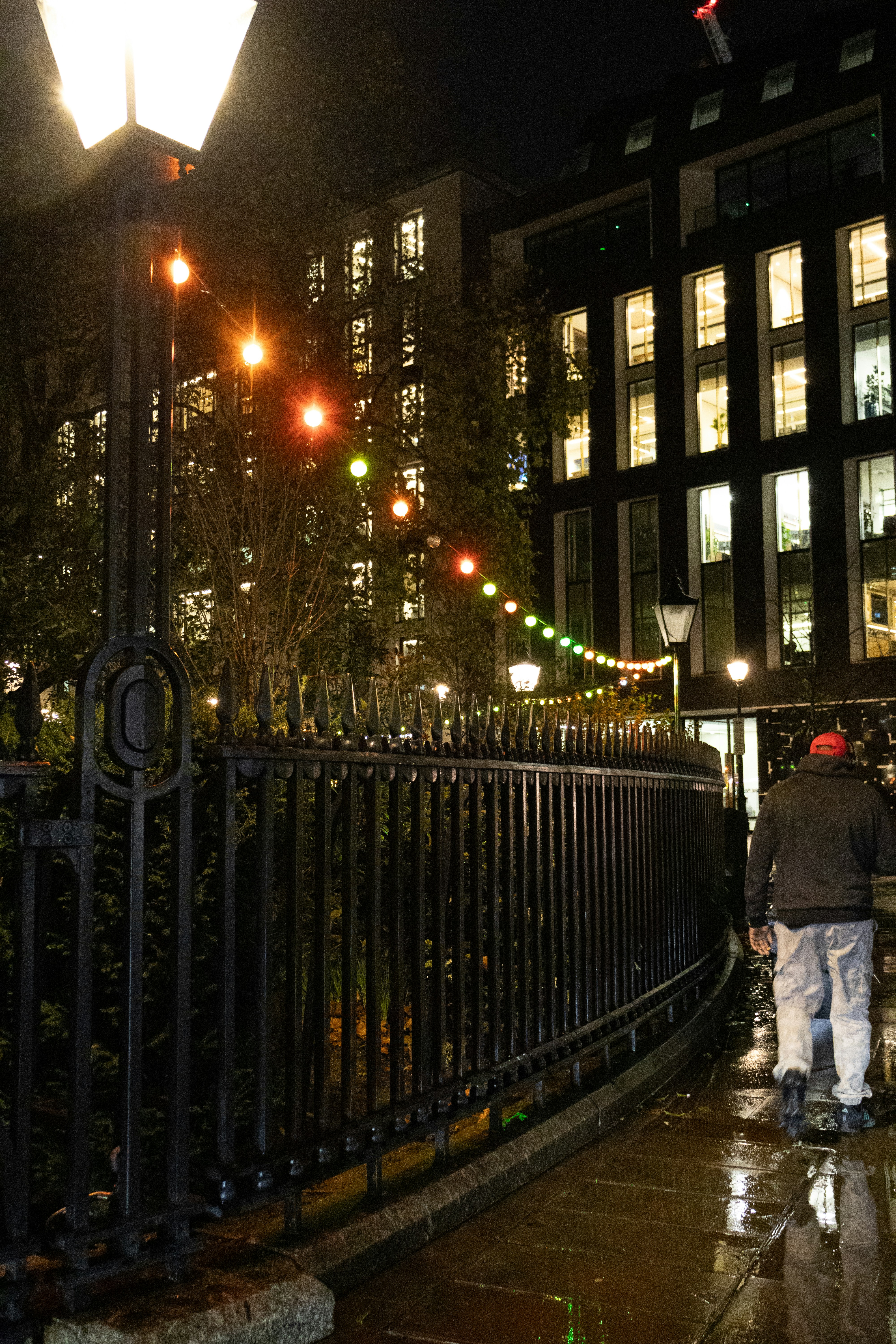 Night Walk by the Lit City Gate