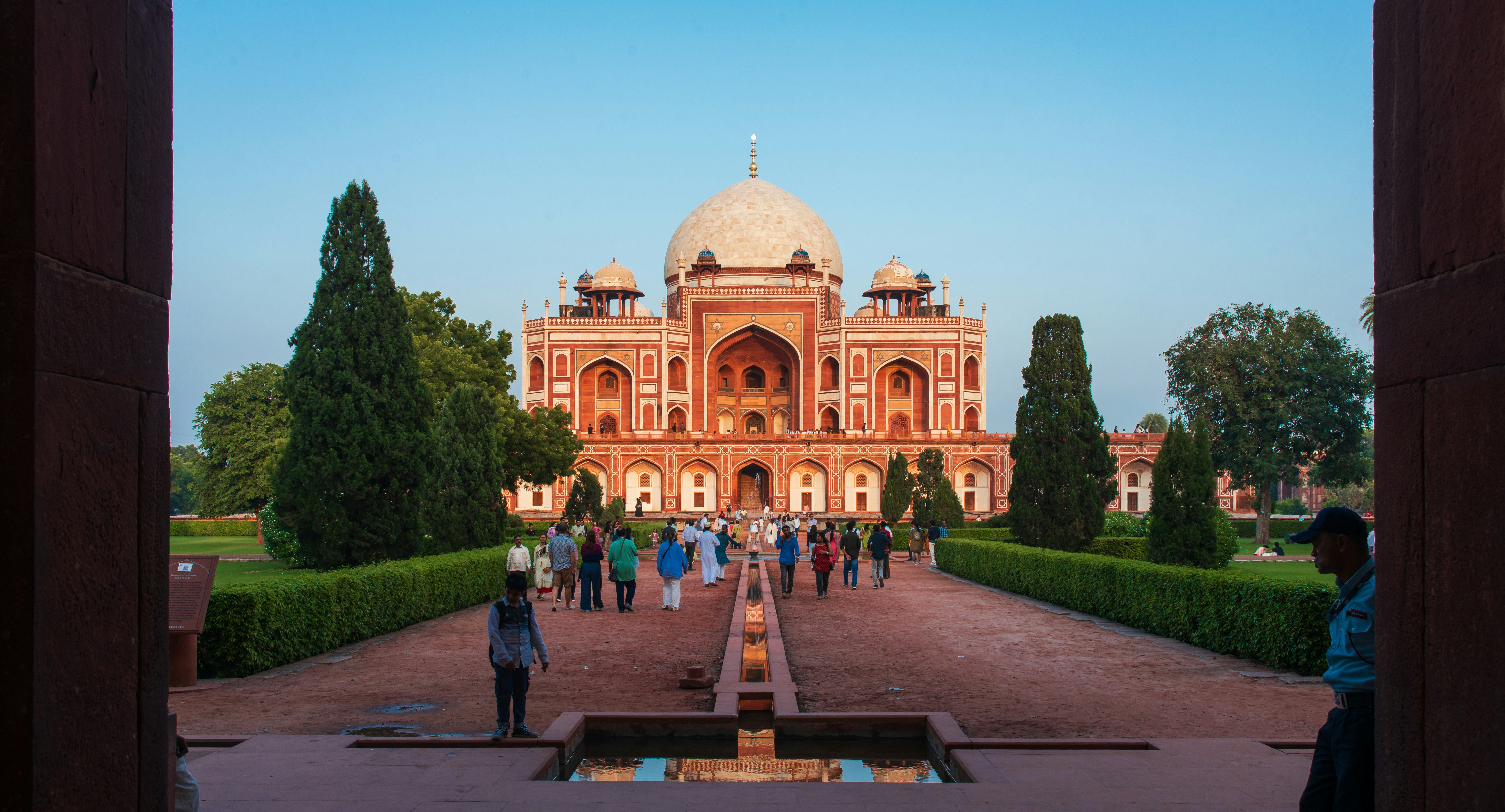 Humayun's Tomb in Delhi is a UNESCO World Heritage Site and a masterpiece of Mughal architecture, commissioned by his wife Empress Bega Begum in 1570. It was the first garden-mausoleum of the subcontinent and is famous for its Persian-style charbagh (four-part garden) and octagonal, red sandstone structure, which inspired later Mughal monuments like the Taj Mahal.
