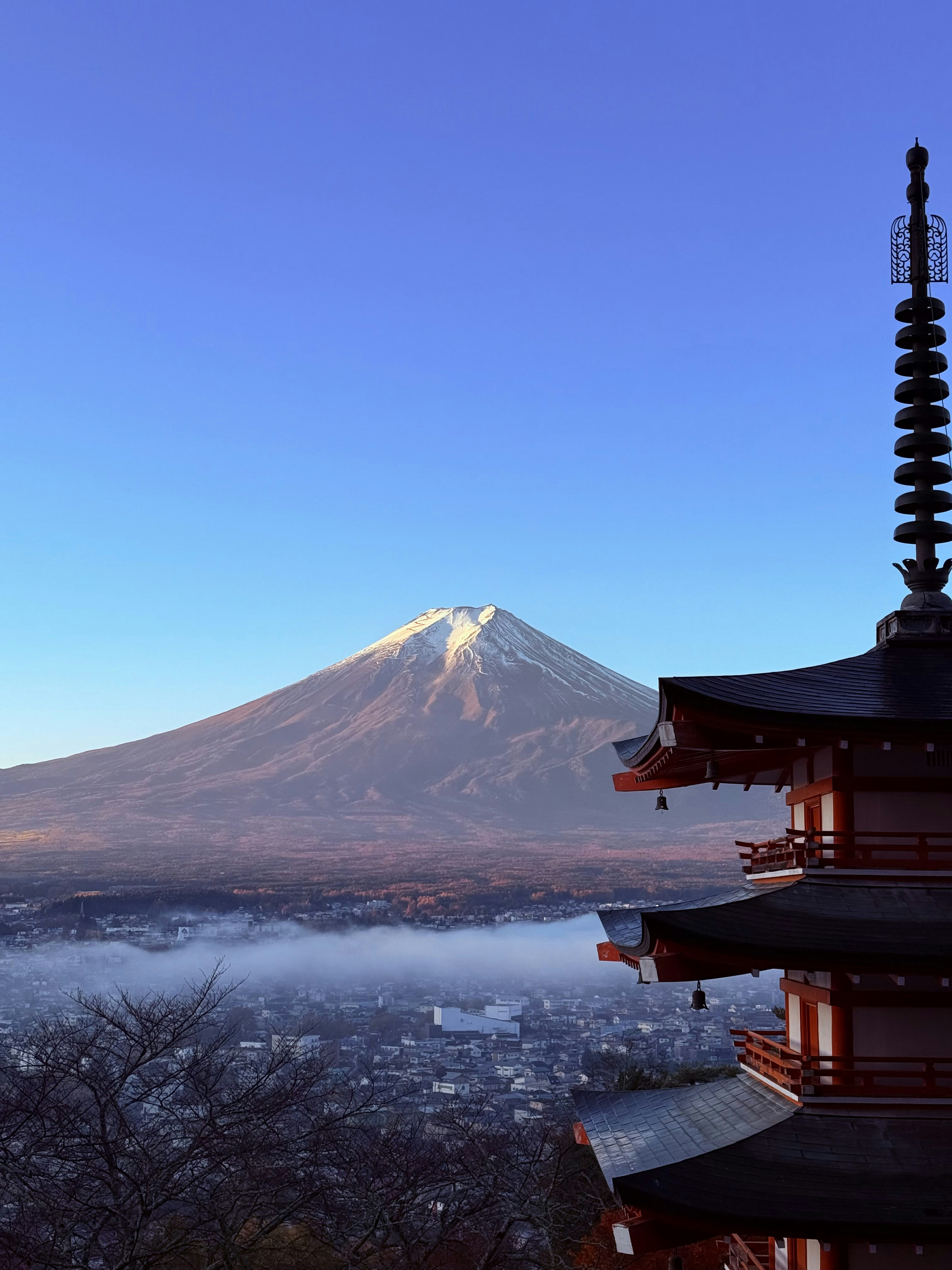 Pagoda with mount fuji in the background photo – Free Japan Image on ...