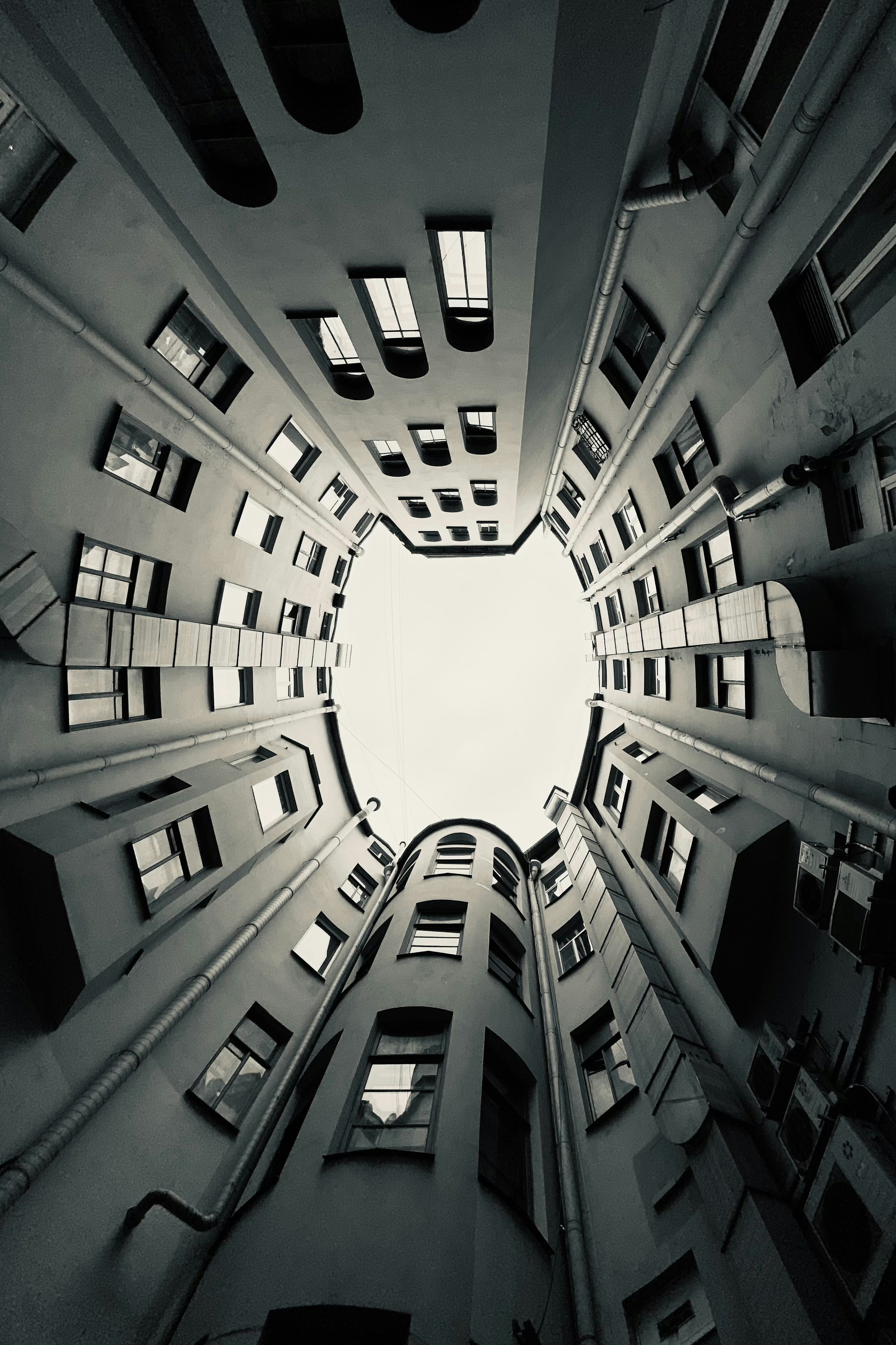 A simple courtyard in St. Petersburg