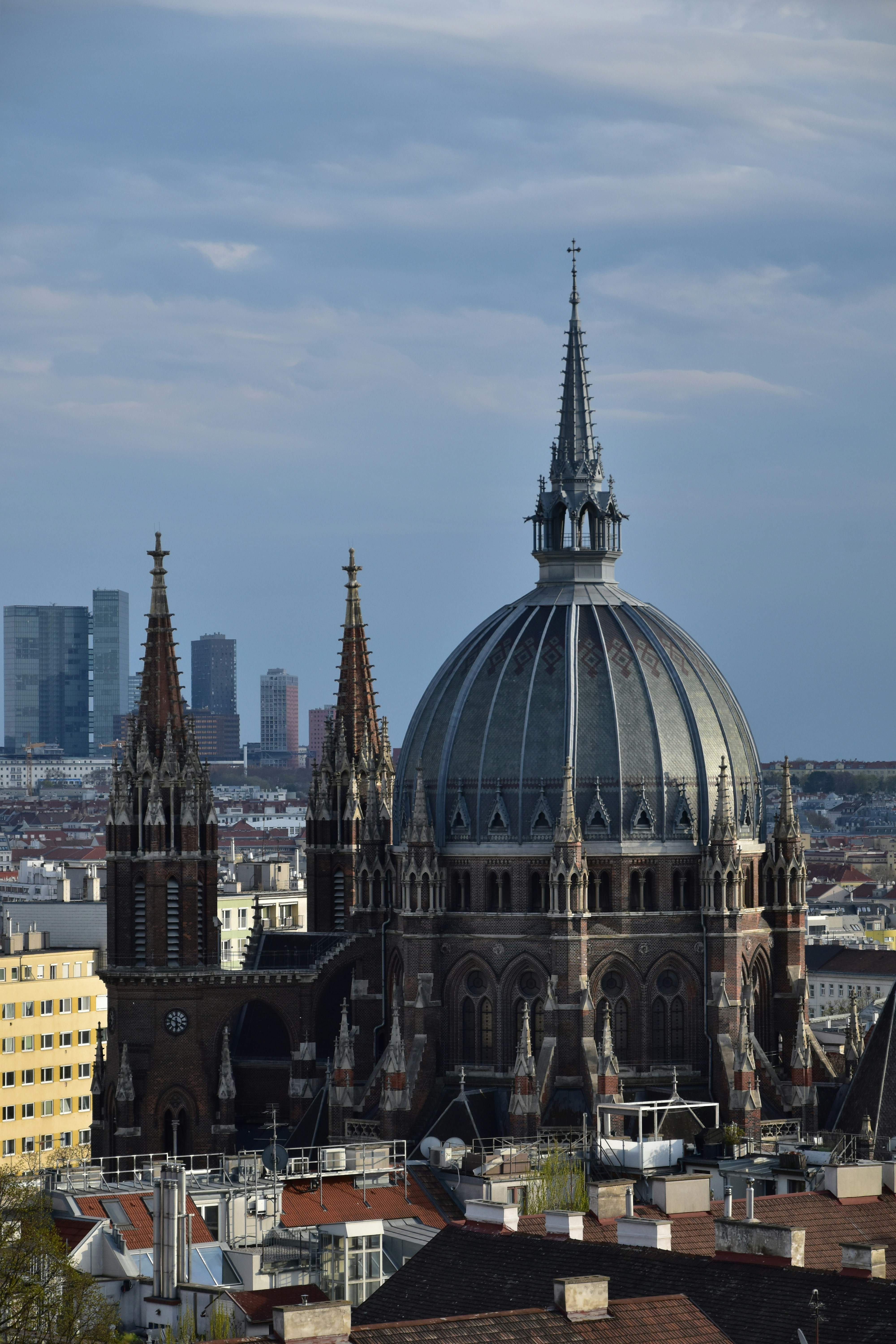 Dome and Spires Over a Cityscape