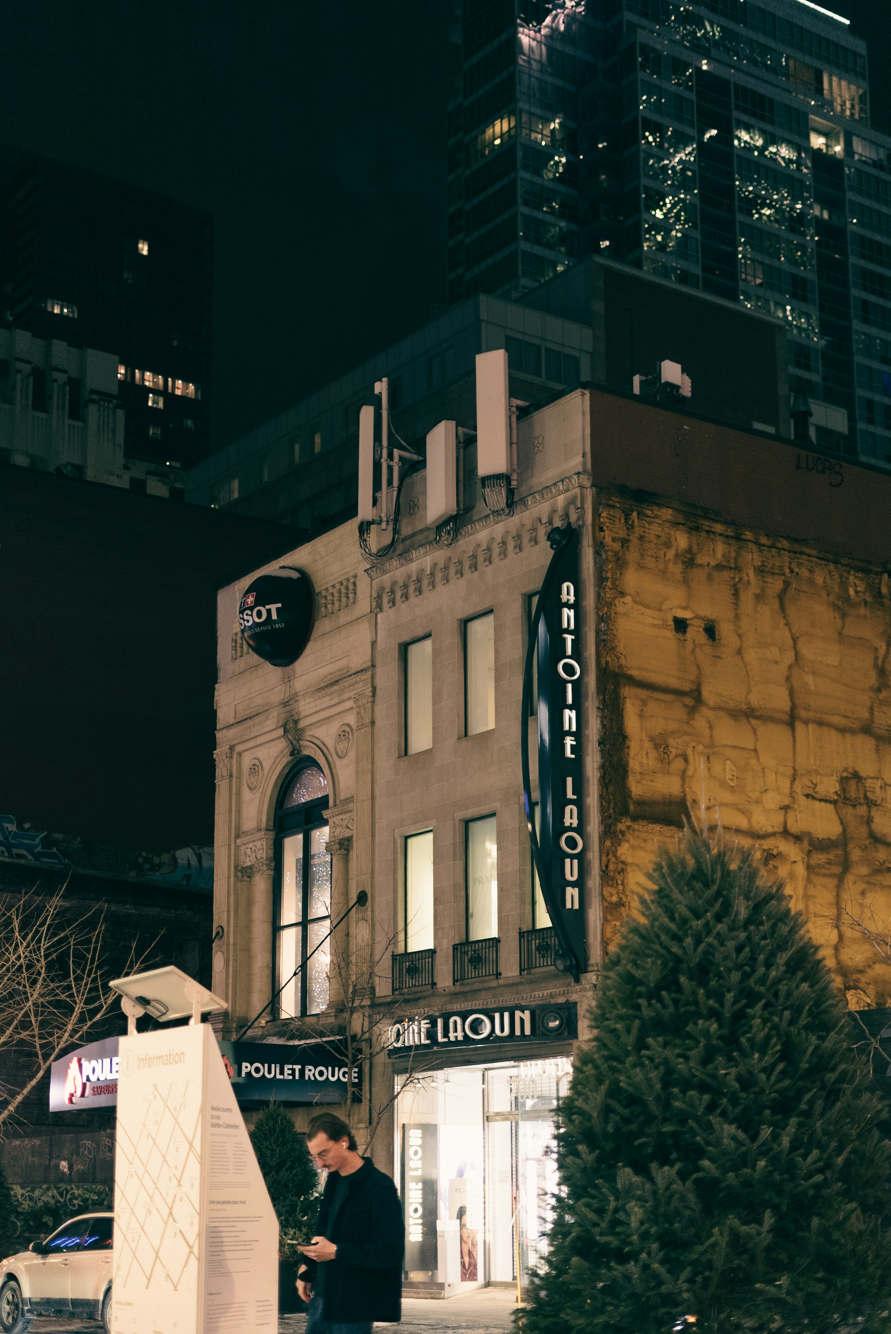 Neon Signage and Nightlife Echoes on a Corner