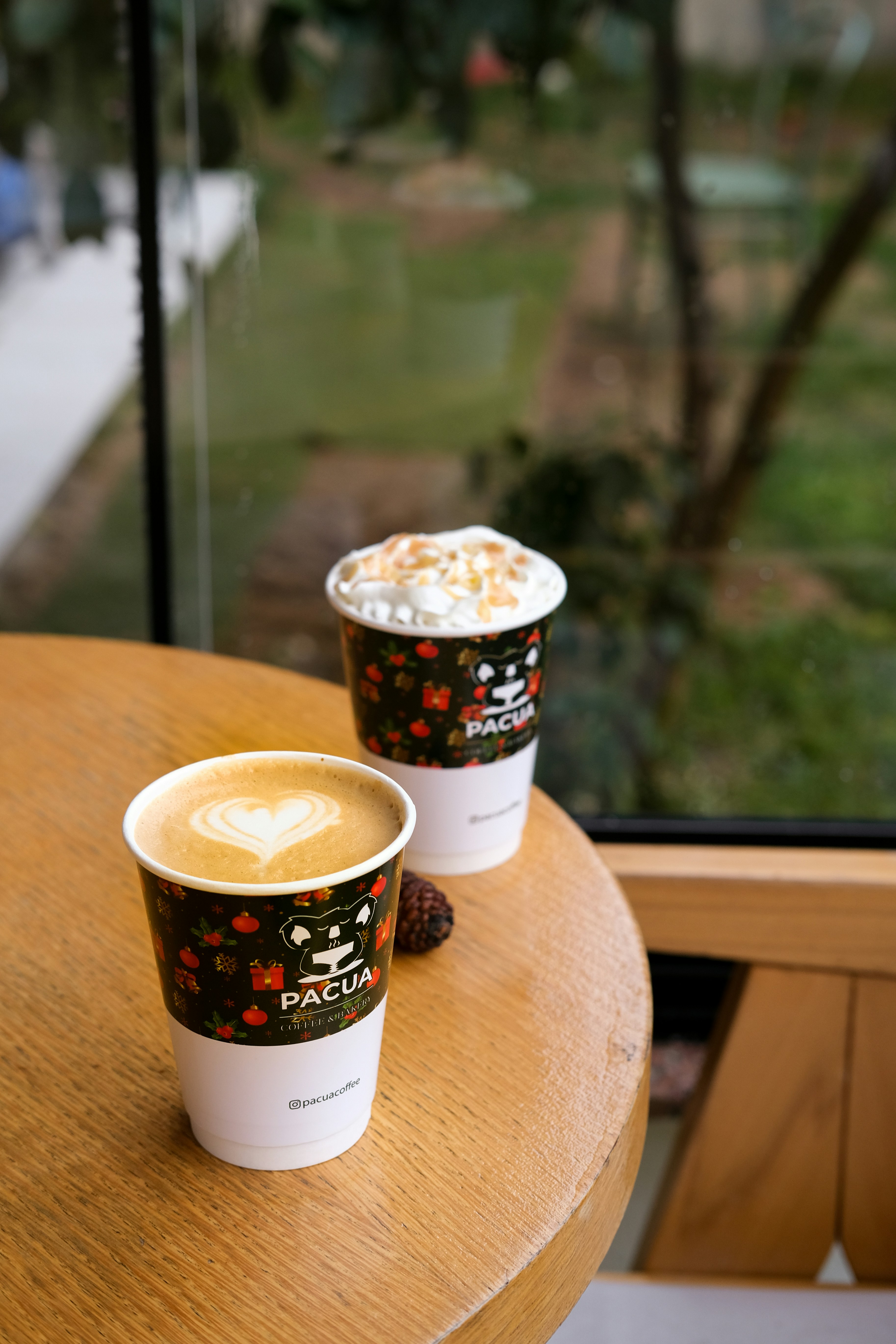 Foamy Hearts and Cozy Sips by the Window