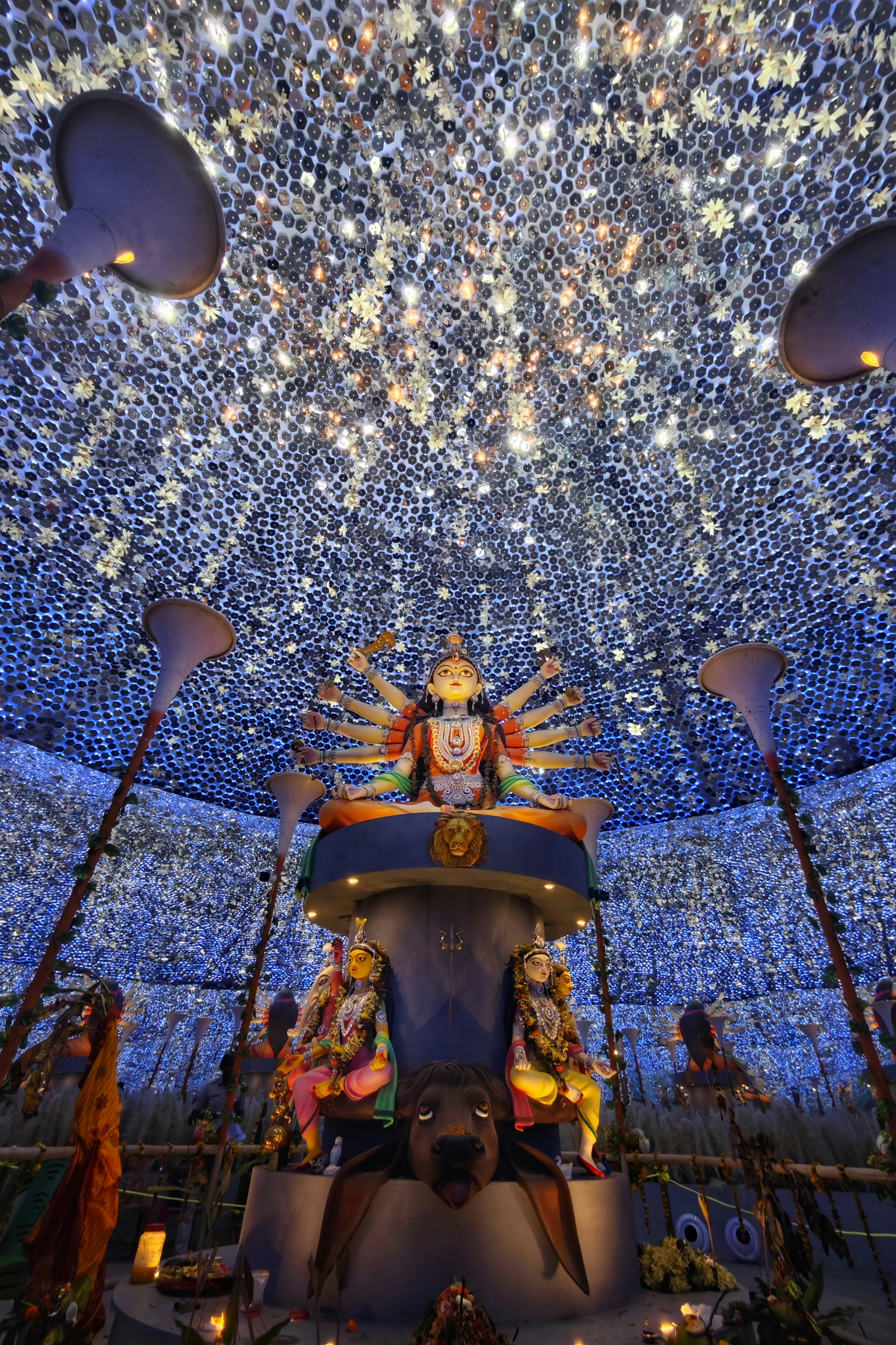 Multi-armed Divinity under a Sea of Lights