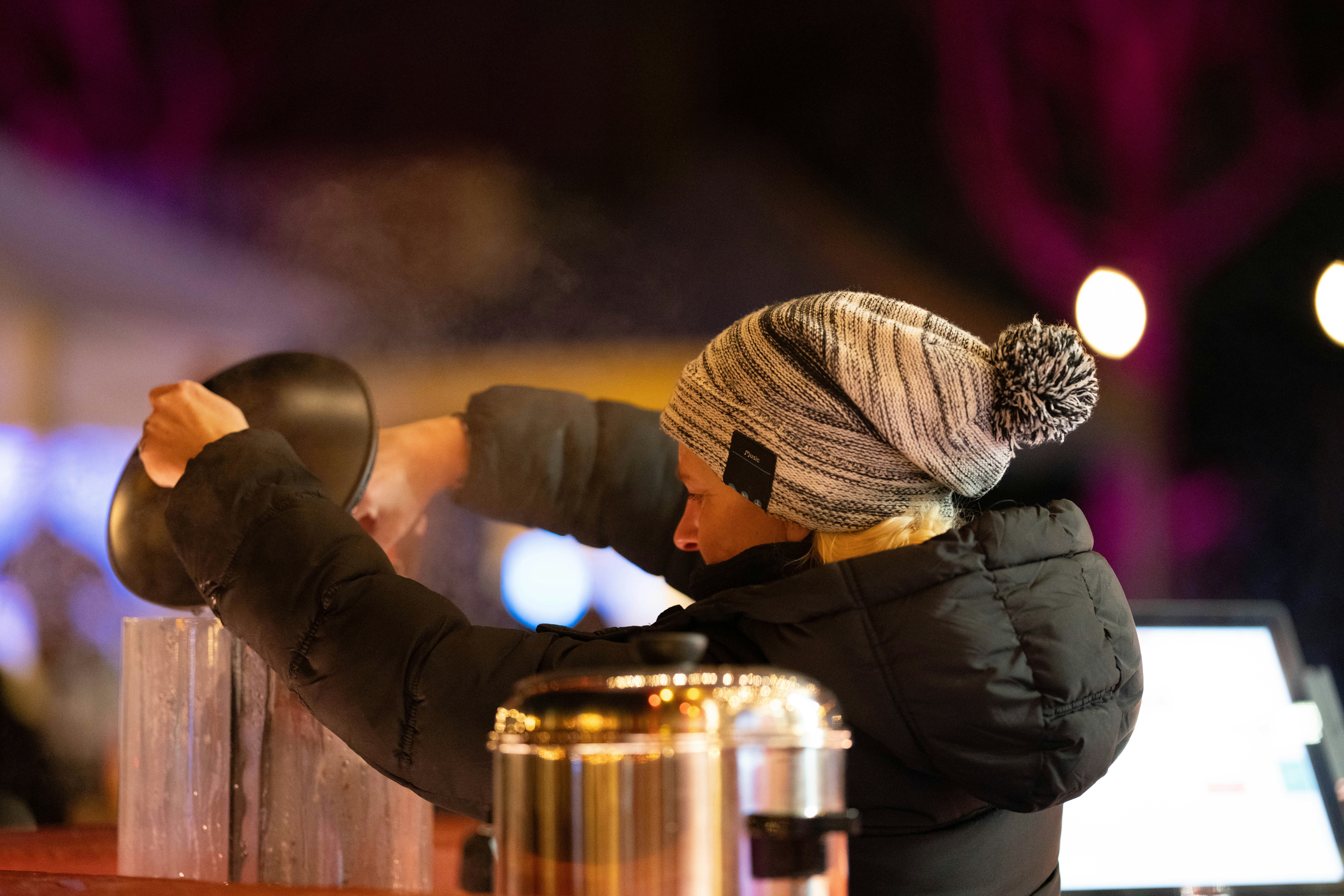 Barista in Winter Calm: A Handful of Steam and Craft