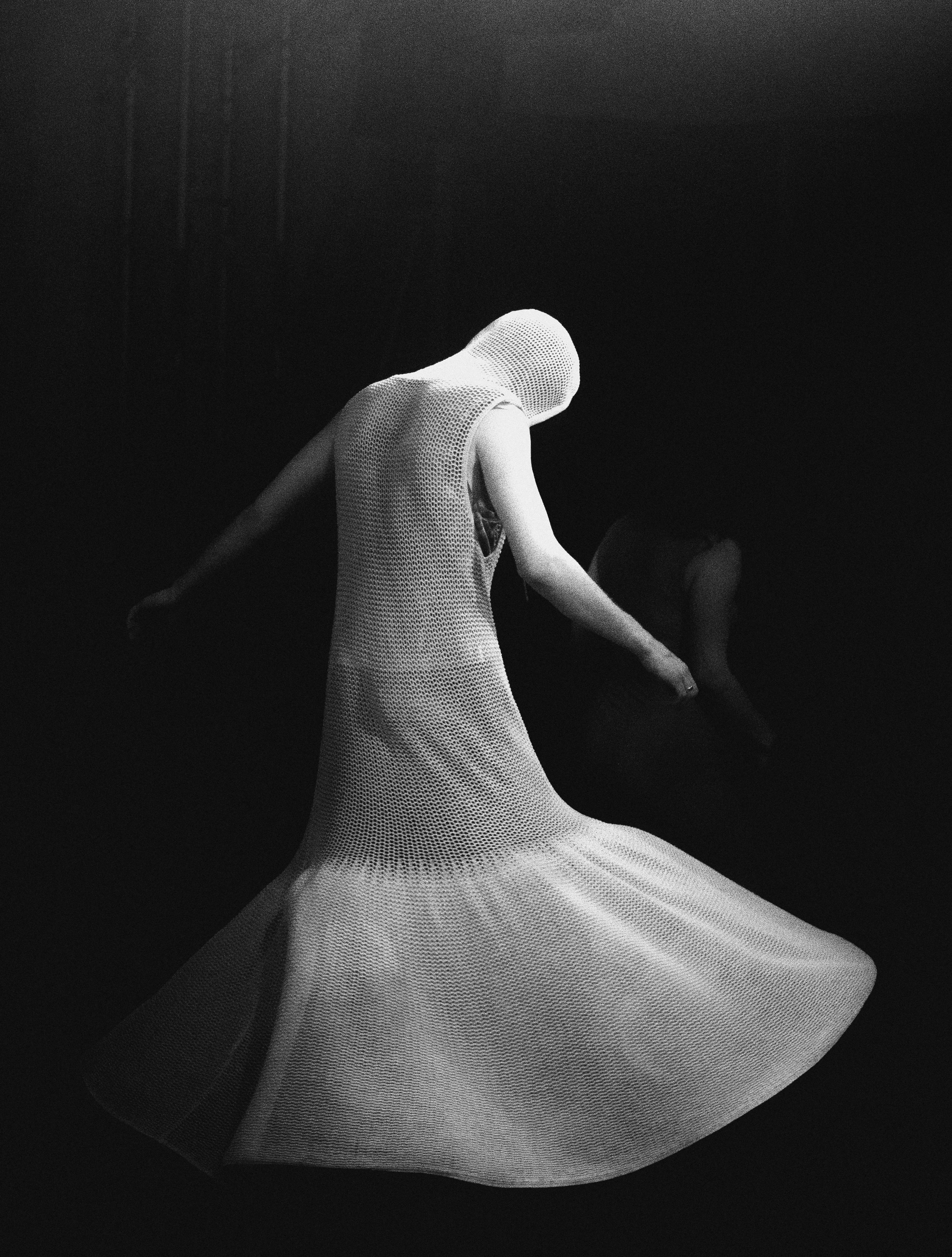 Whirl of Veils: A Dancer in Negative Space