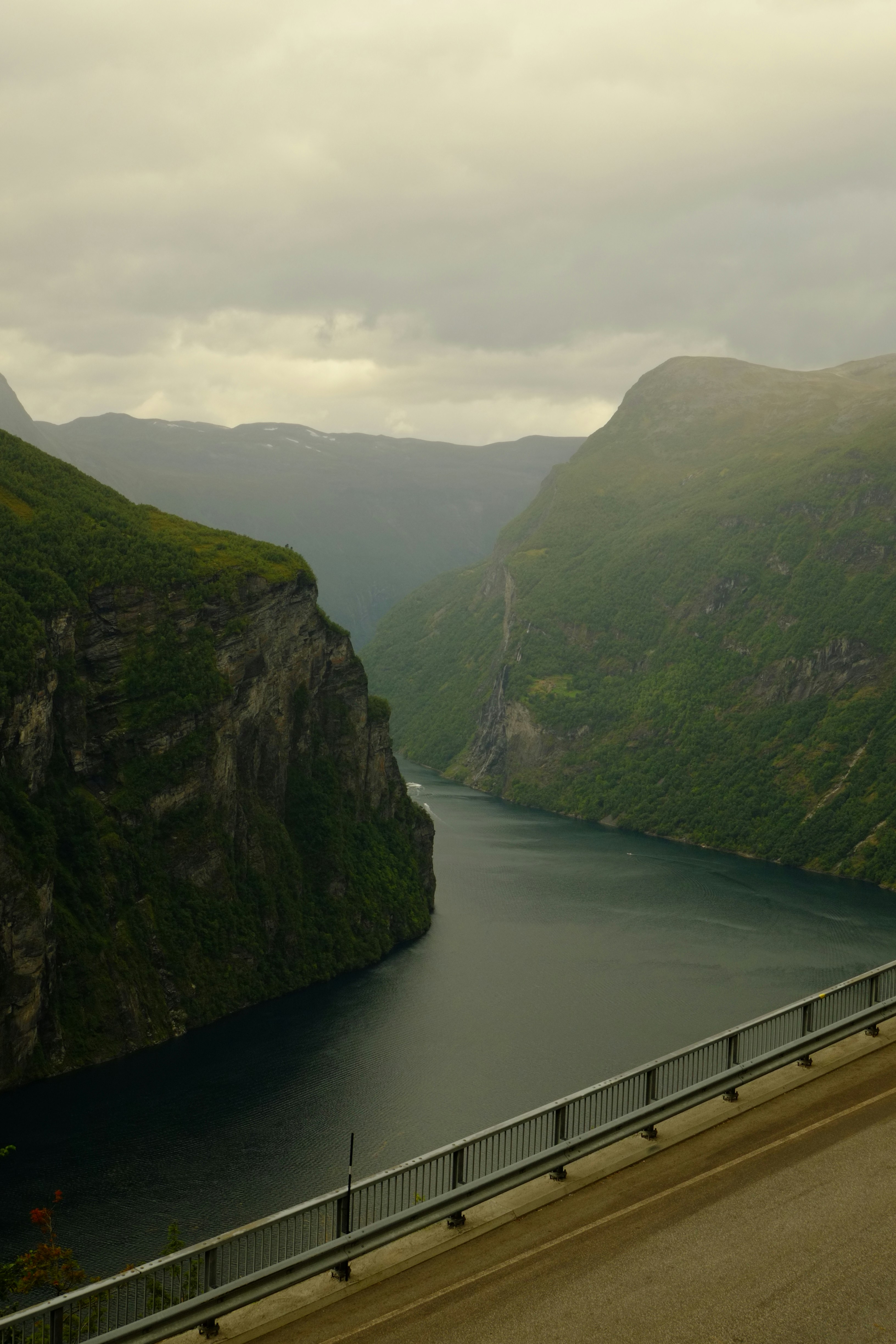 Chasm Run: A Narrow Fjord Seen from a Roadside Overlook