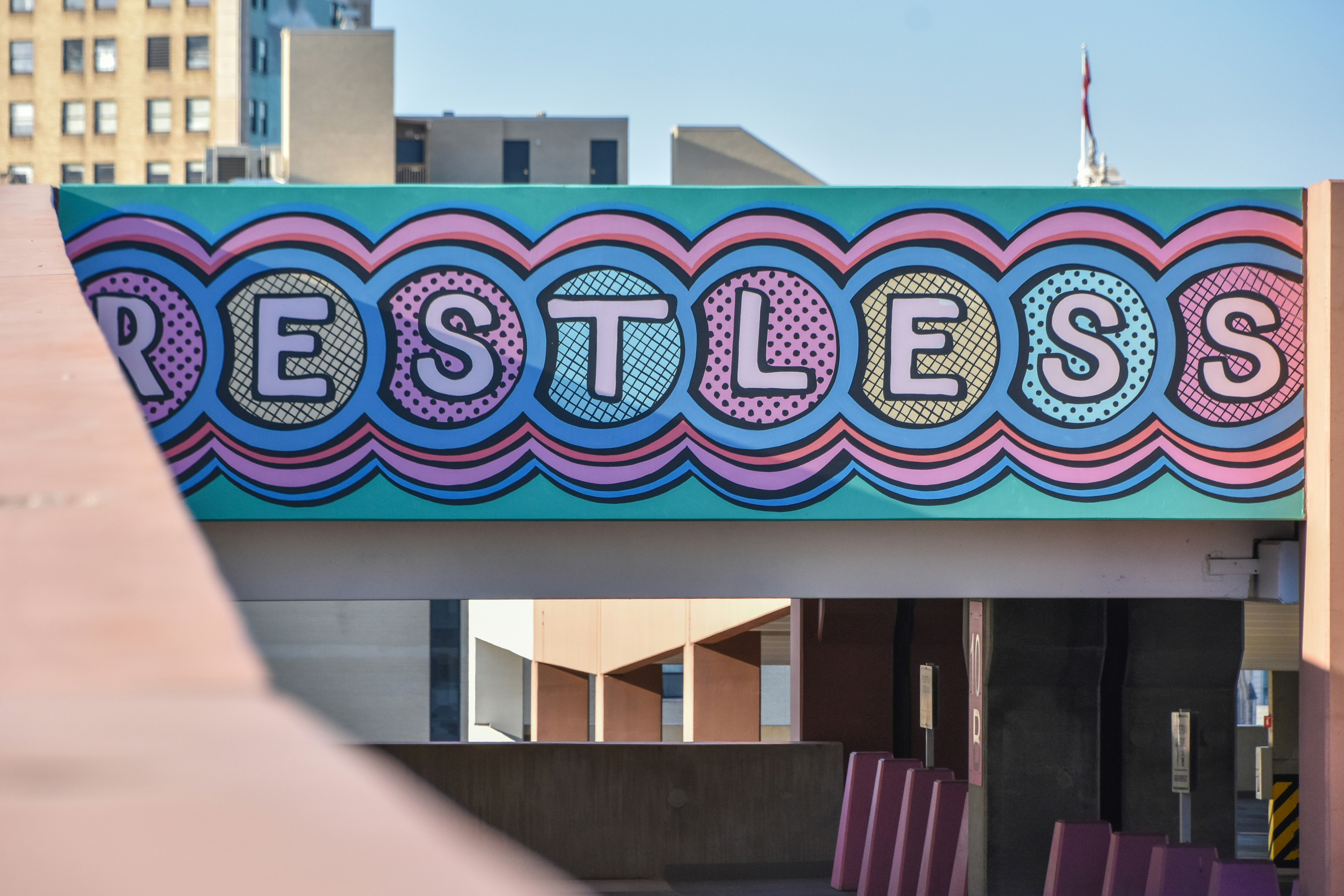 Colorful Mural Awakens a Quiet Parking Structure