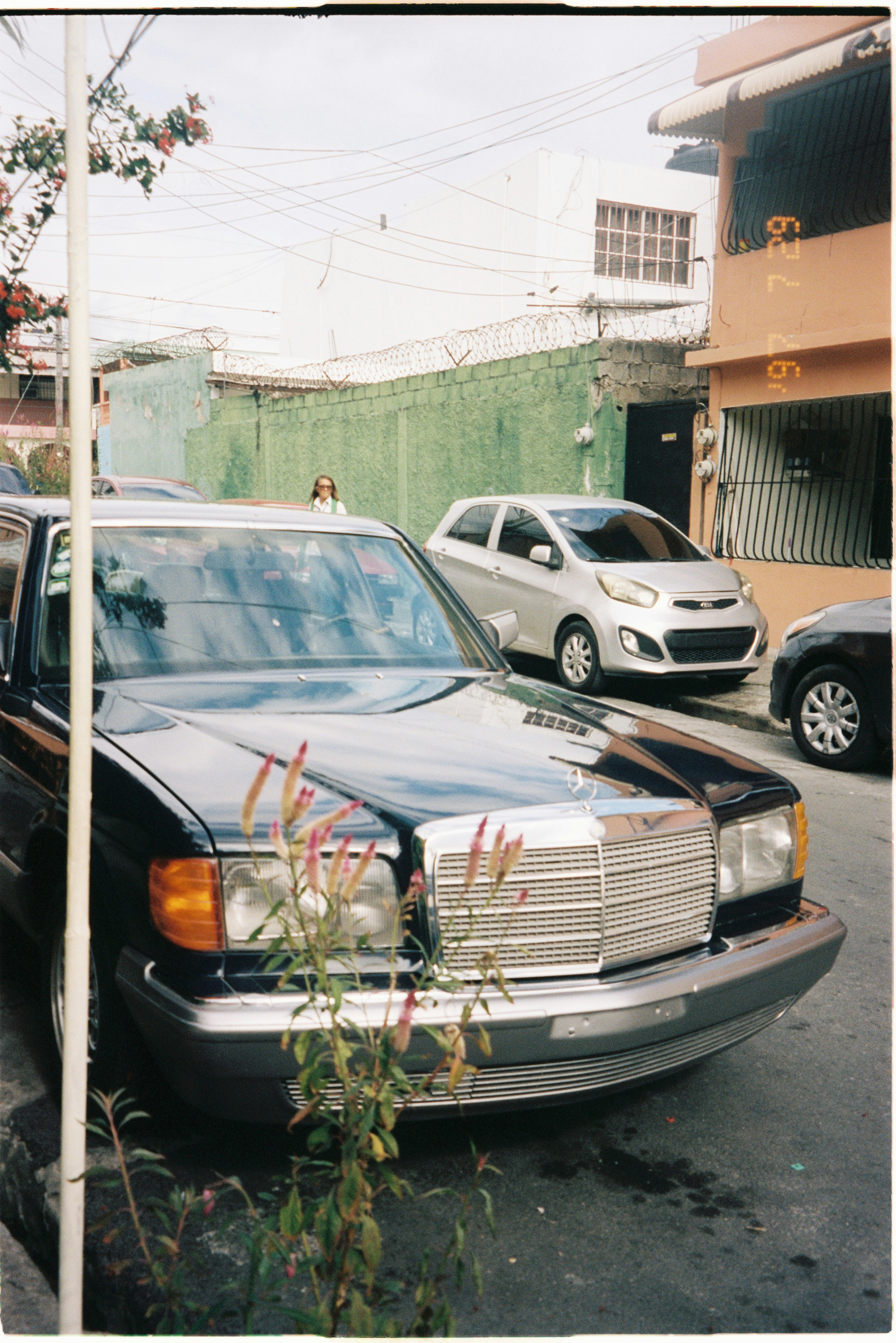 Urban Street Chrome: A Quiet Moment by the Front Grille