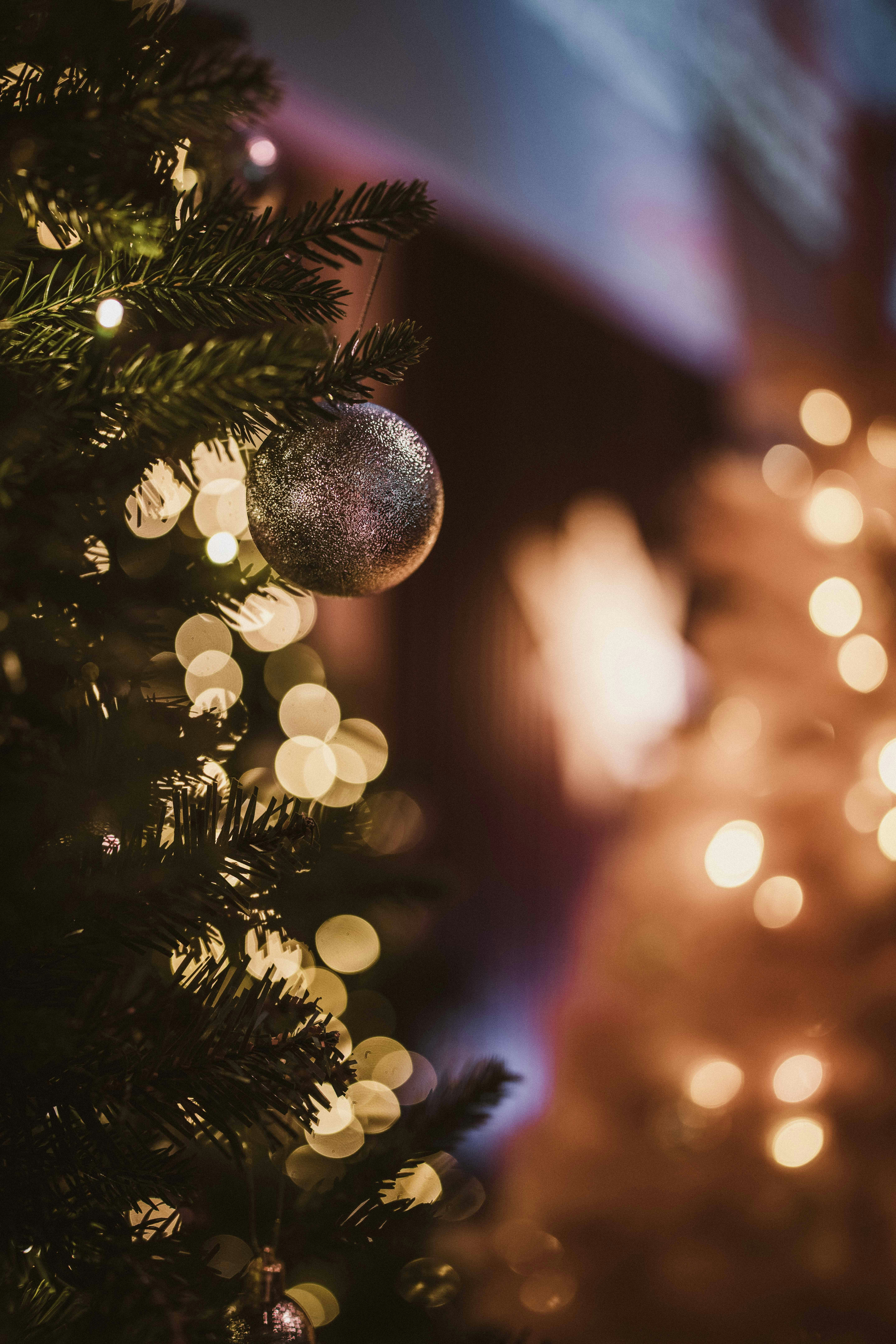 A set of photos of christmas decorations in soft pink and pastel colours