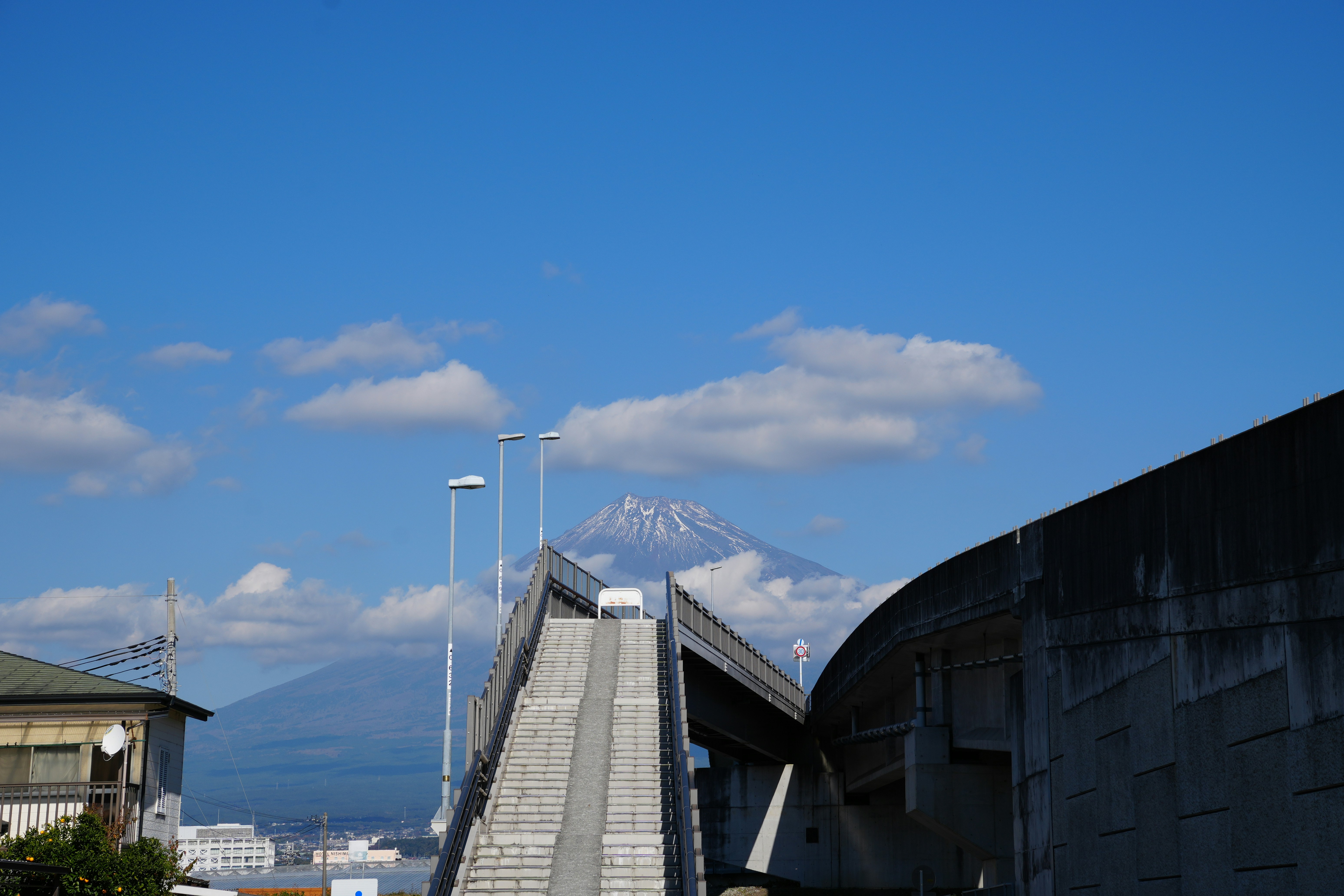 Rising Steps toward a Snow-Crowned Peak