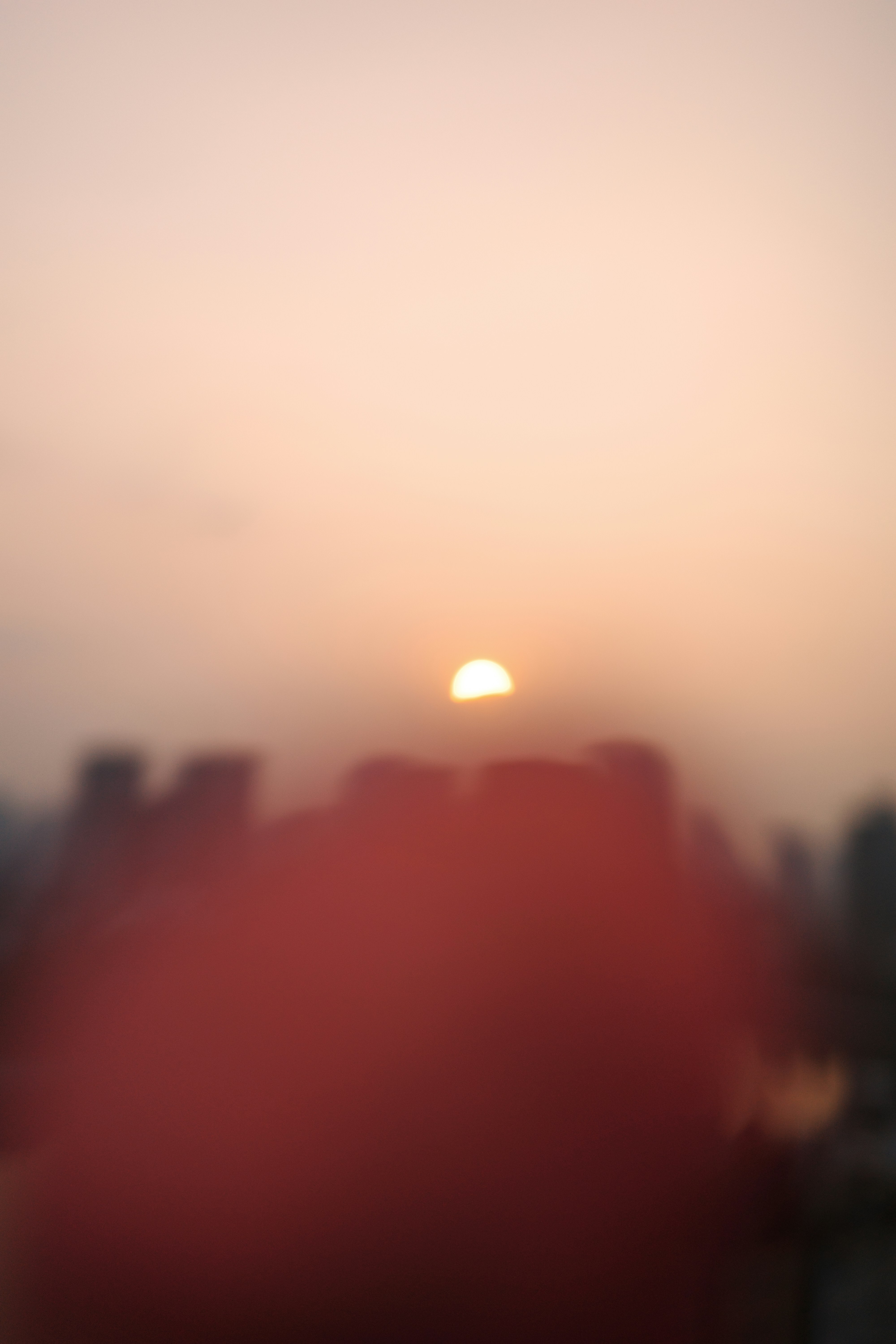 Soft Sunset Through a Warm Haze