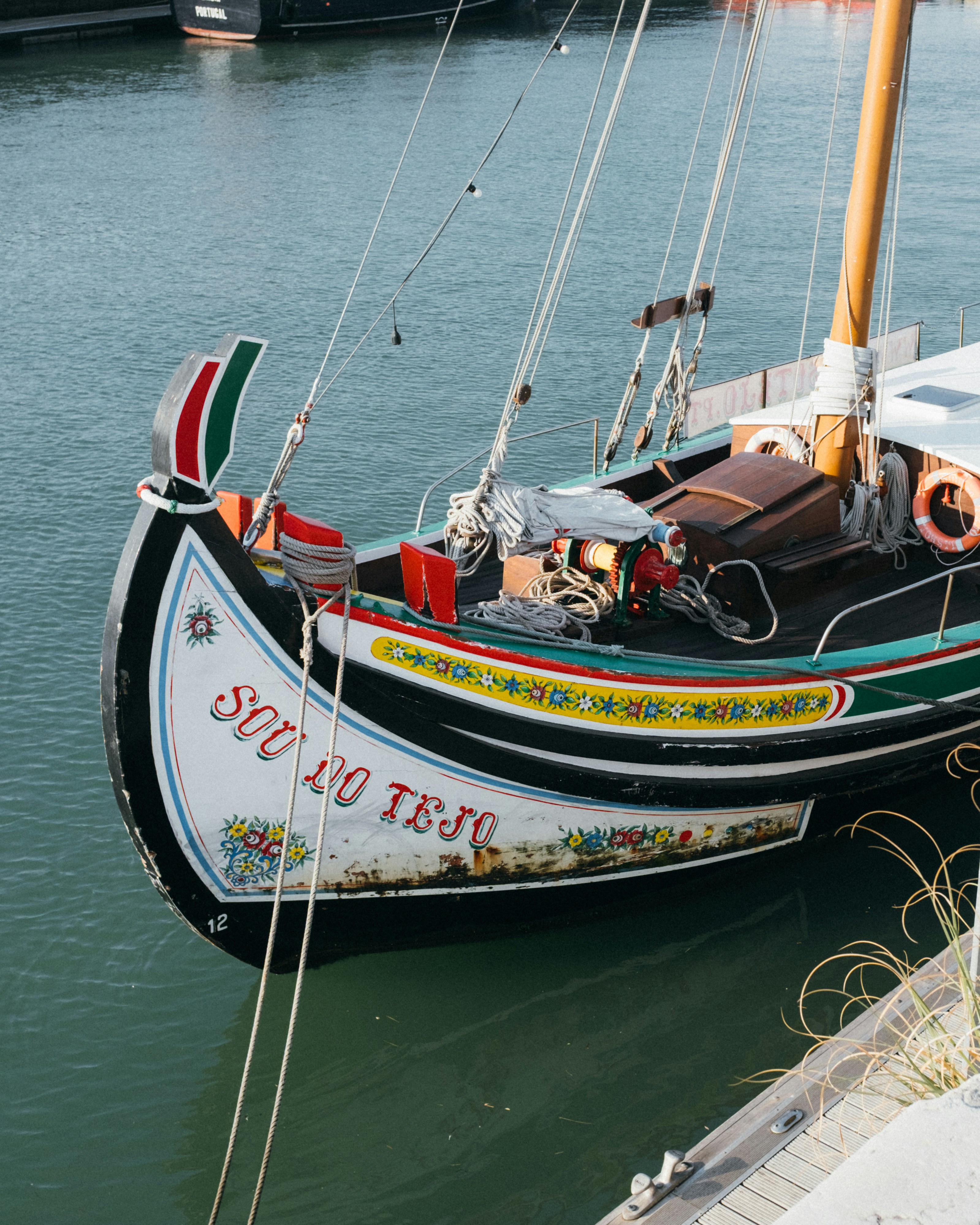 The Bow at Rest: A Legible Coastal Vessel Painted in Quiet Detail