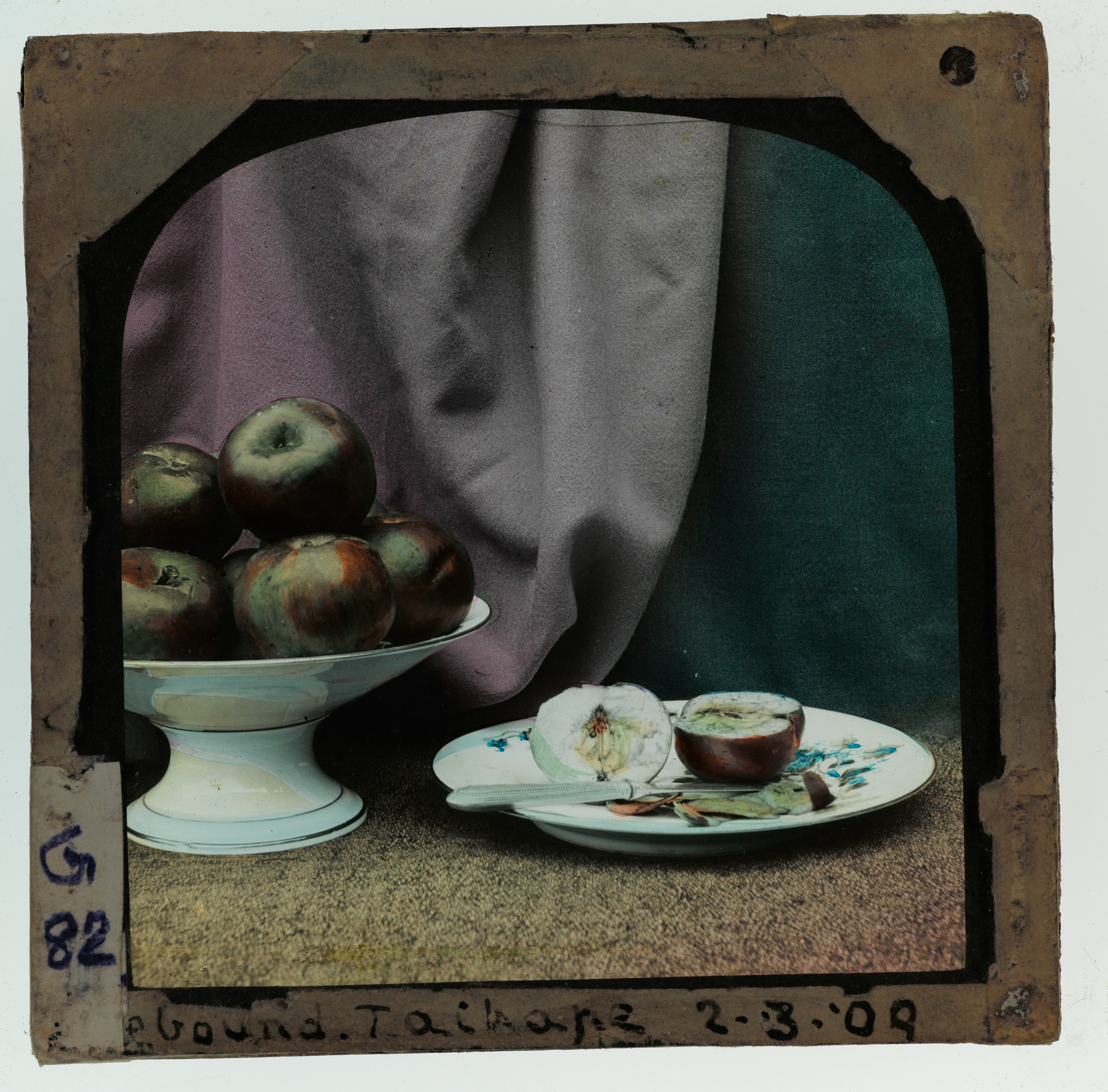 Symmetry of Fruit: A Quiet Still Life in Sepia Tones