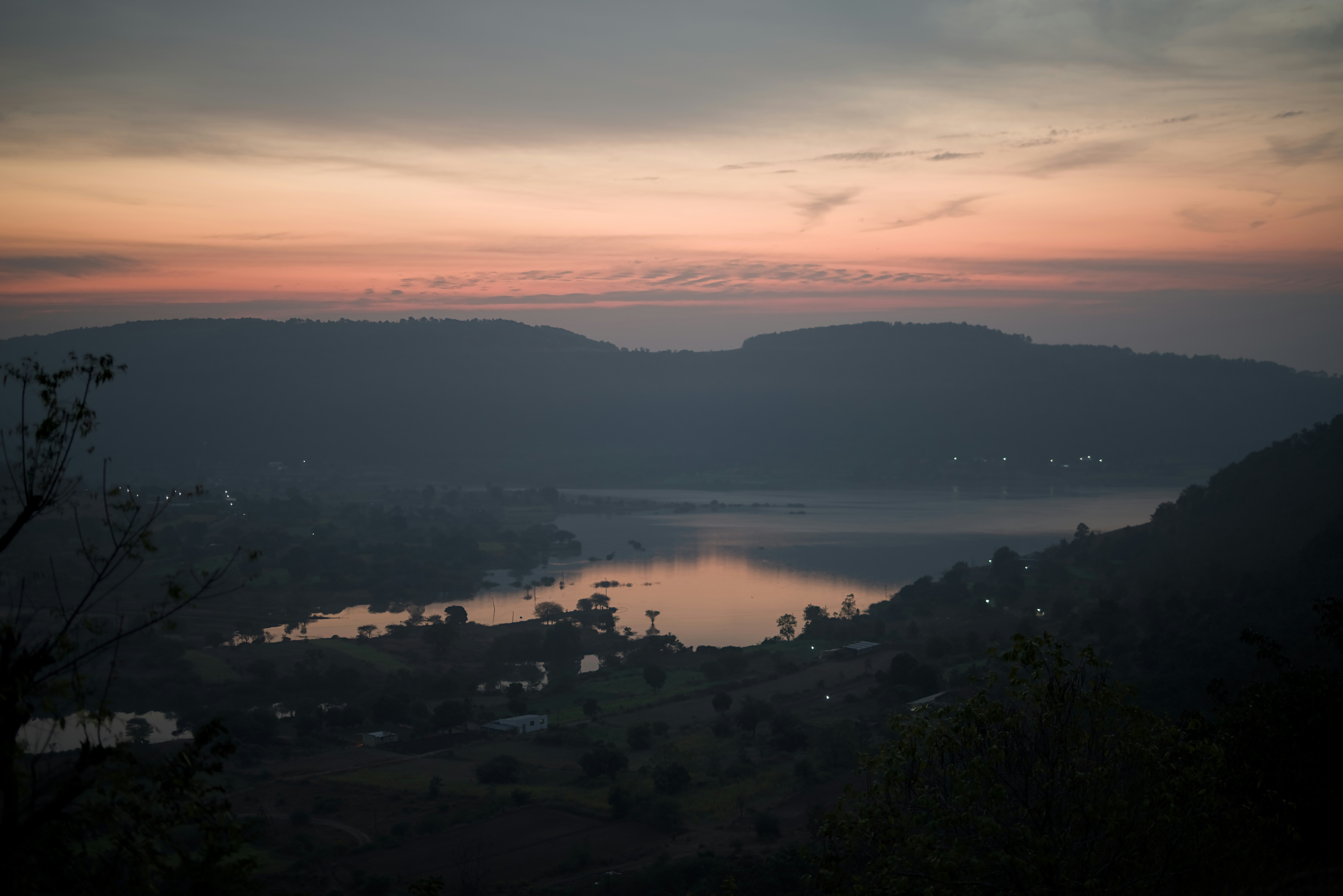 Dusk Over the Serene Valley