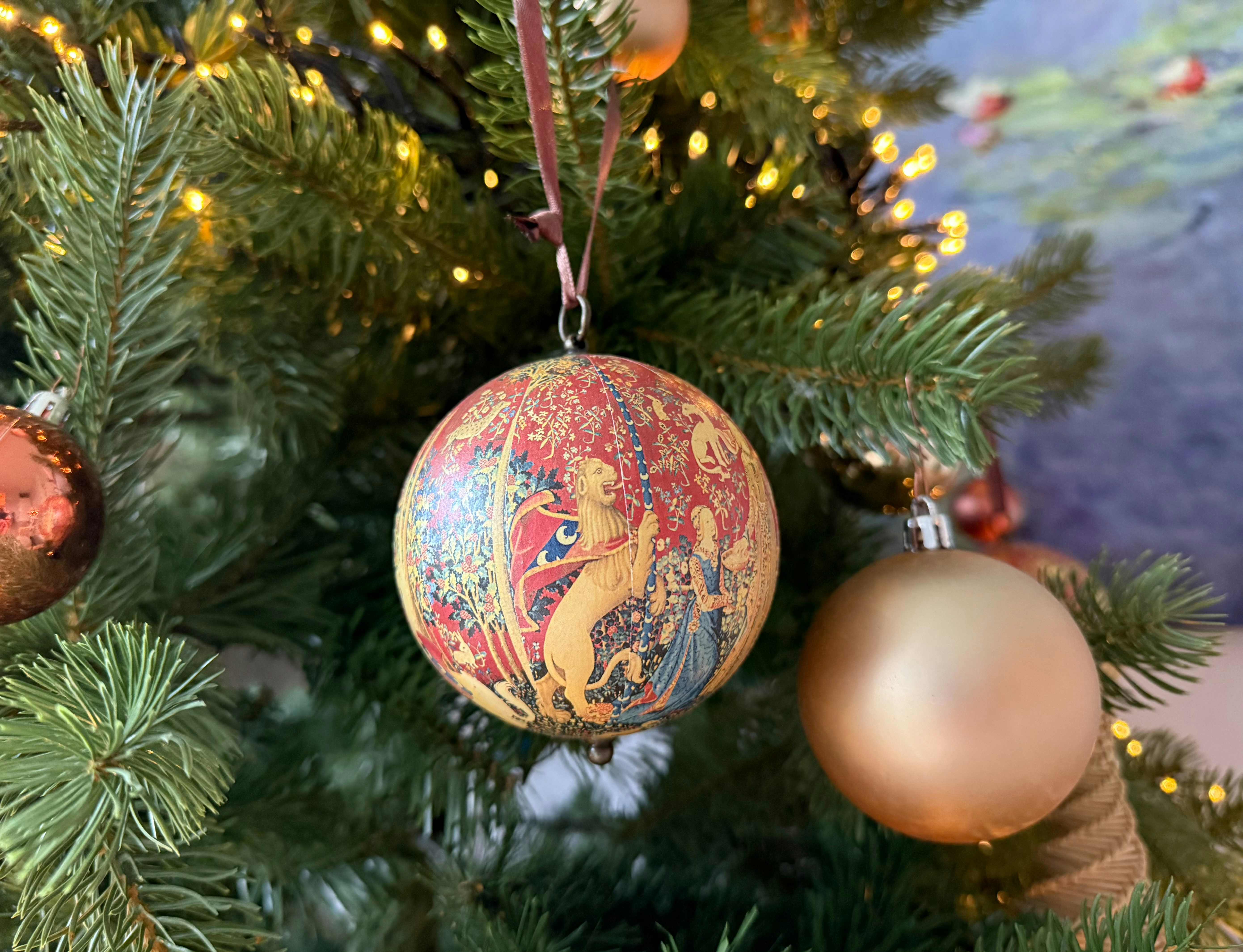 Ornament In Focus: A Vintage Ball Centered Among Pine Needles