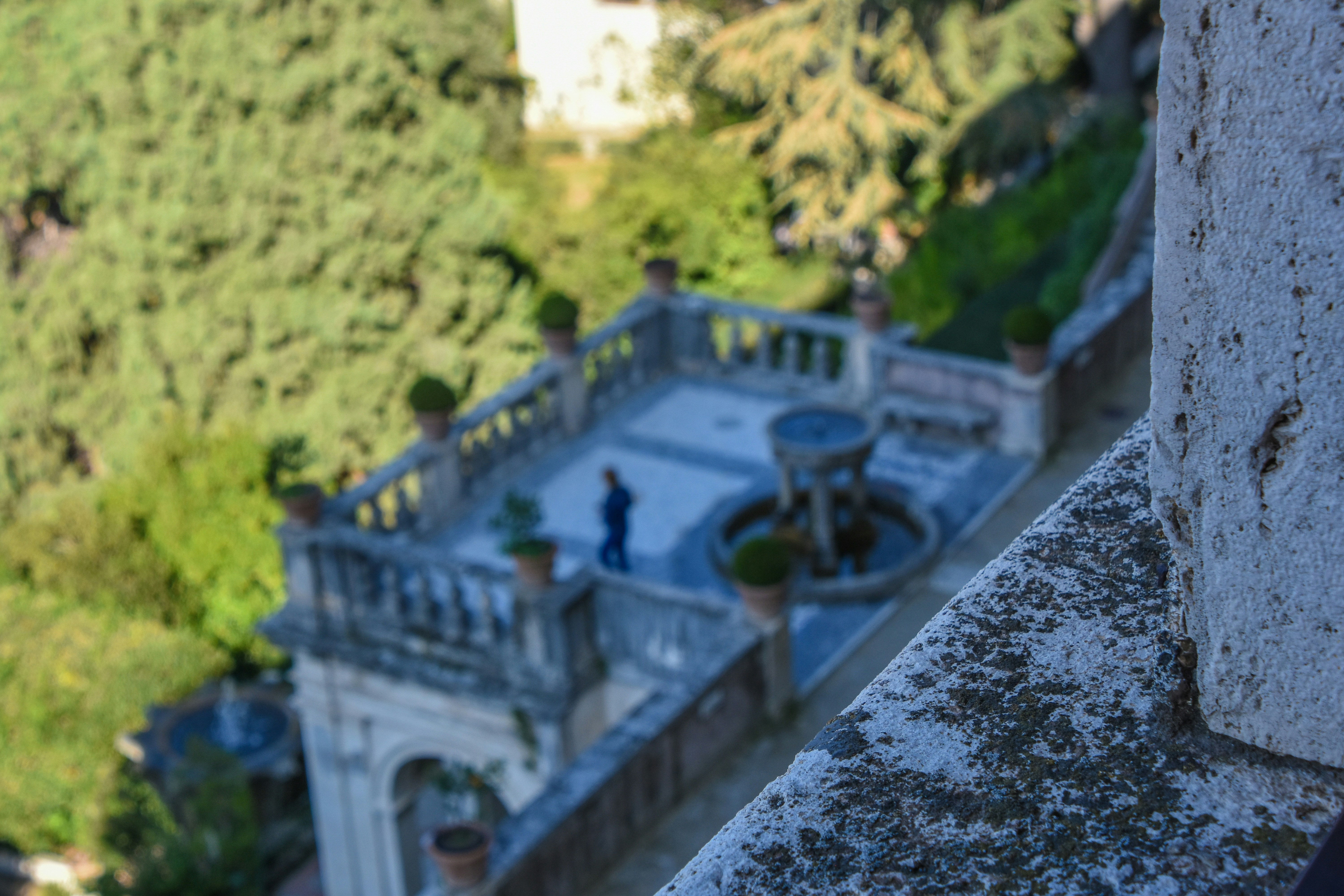 Rooftop Terrace in Soft Focus: A Quiet Climb Above the City