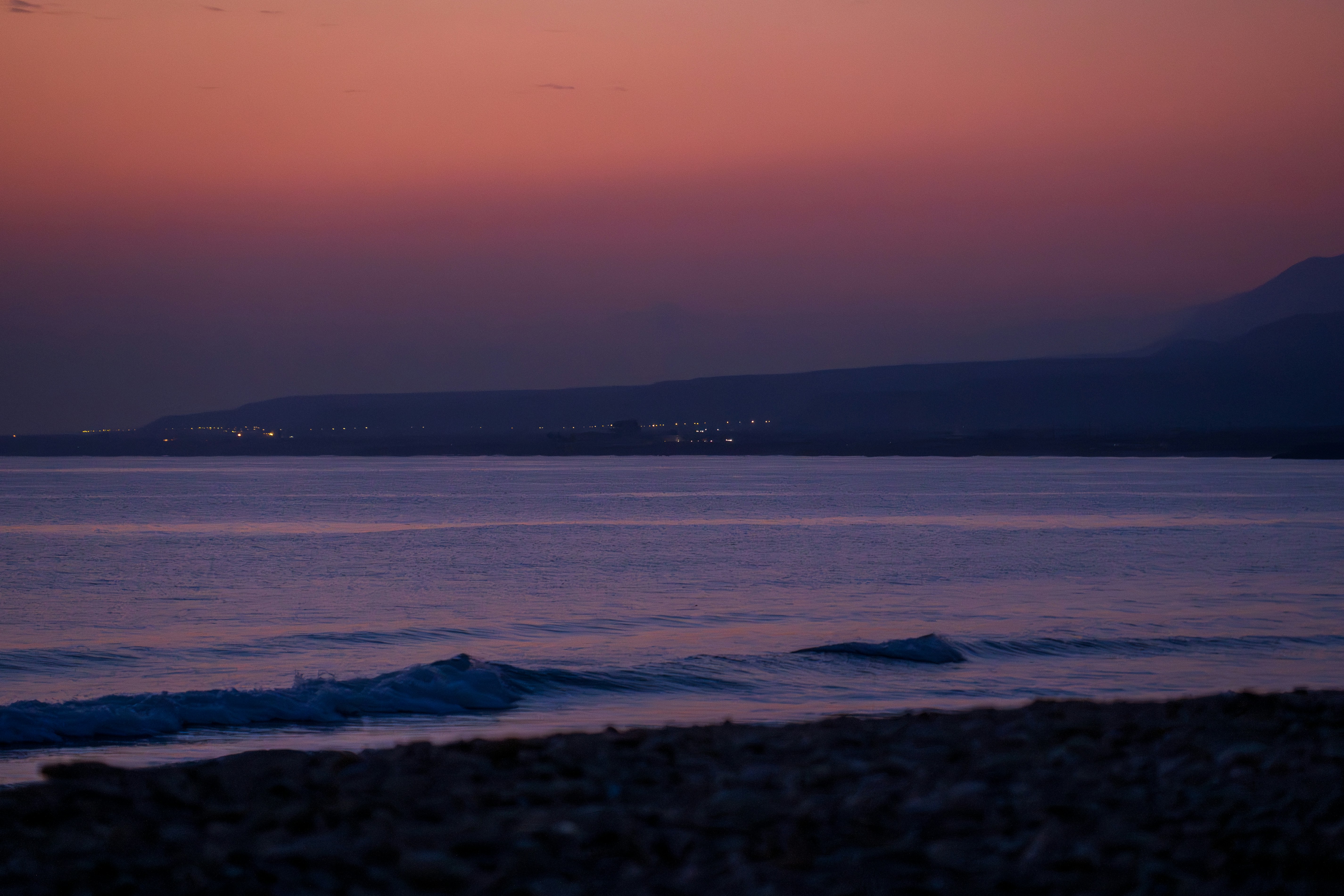 Twilight Horizon Over Quiet Sea