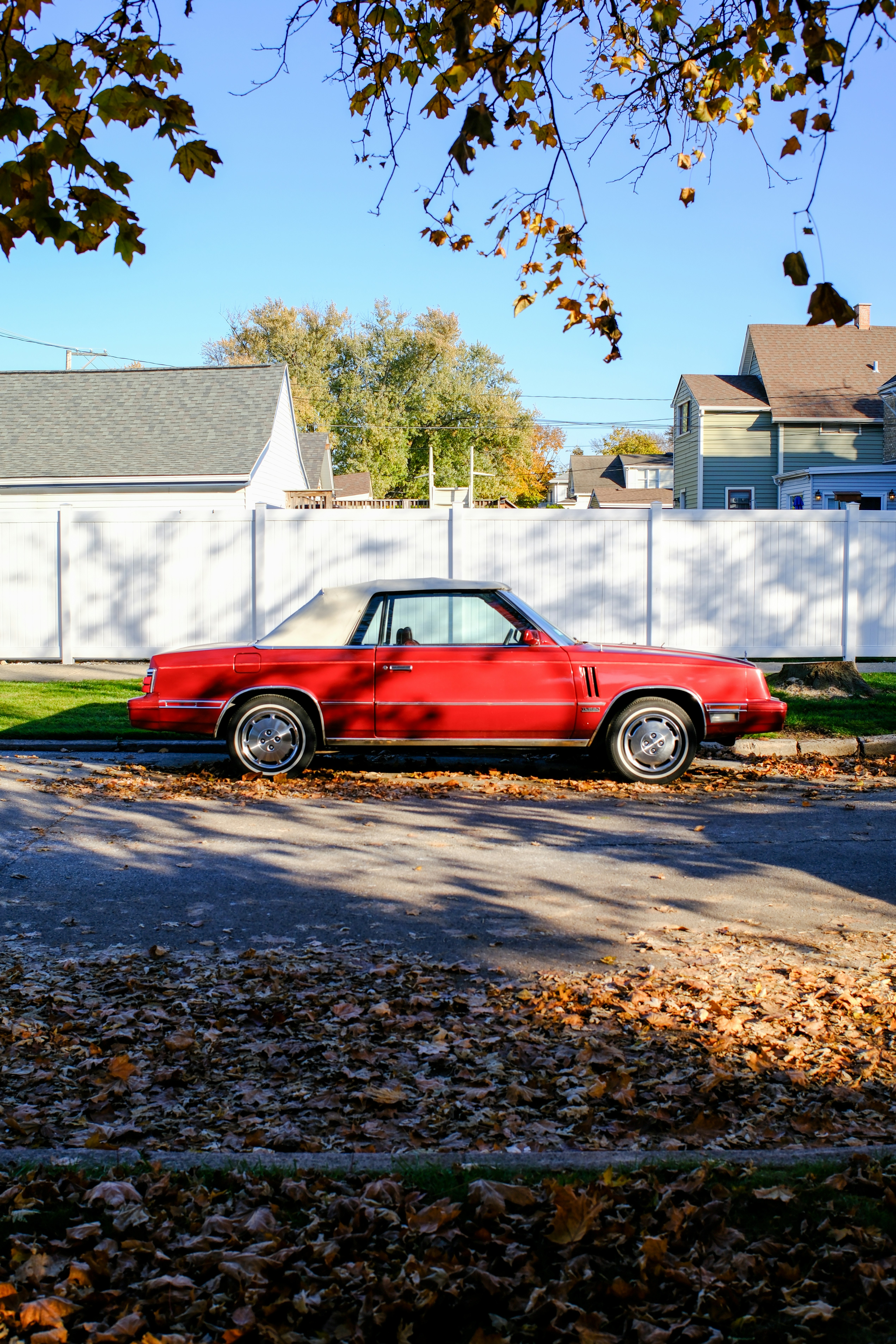 Red Classic on Autumn Street
