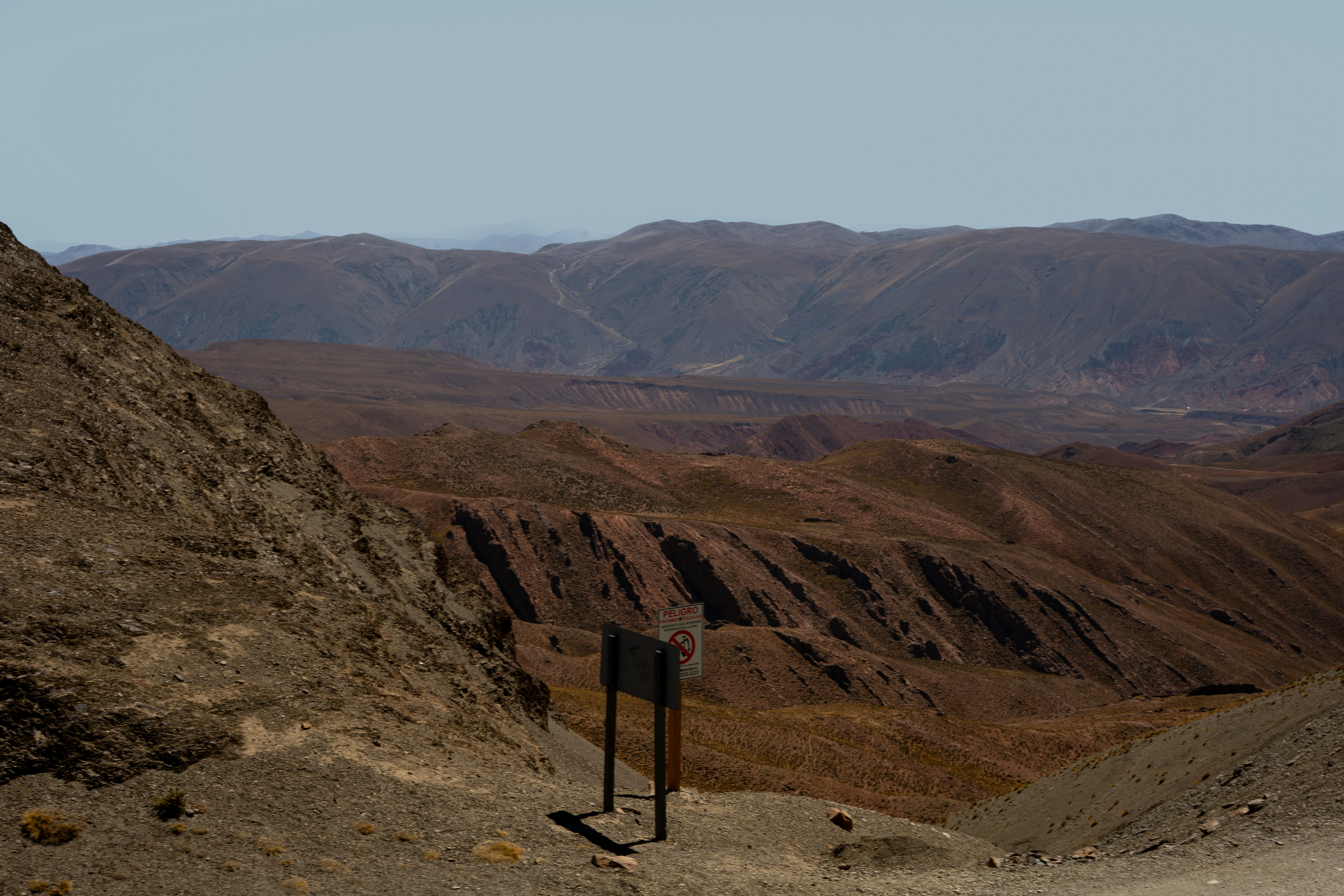 Desert Overlook: Signposts at the Edge of a Remote Canyon