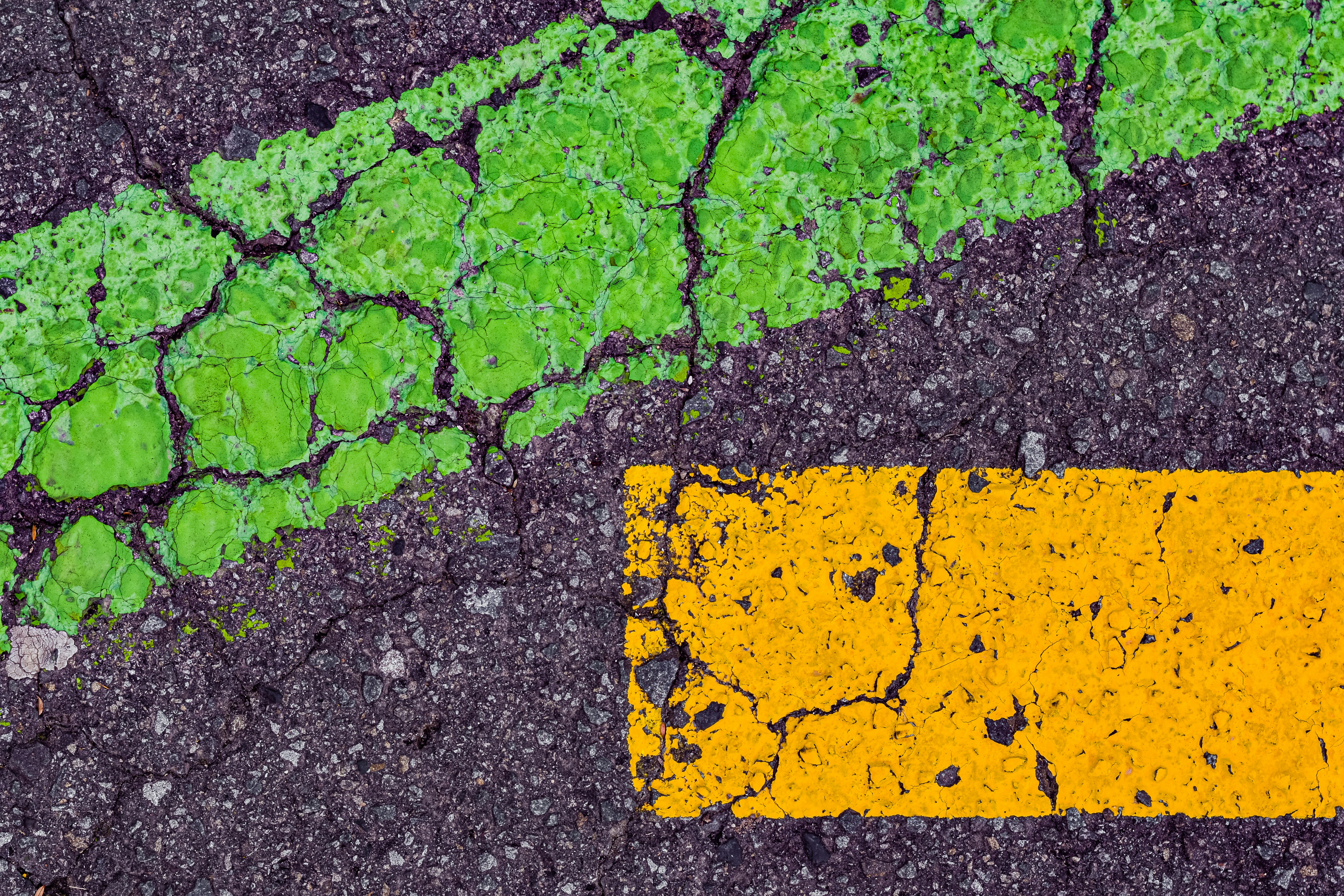Neon Cracks and Brake Line: A Street Texture Study