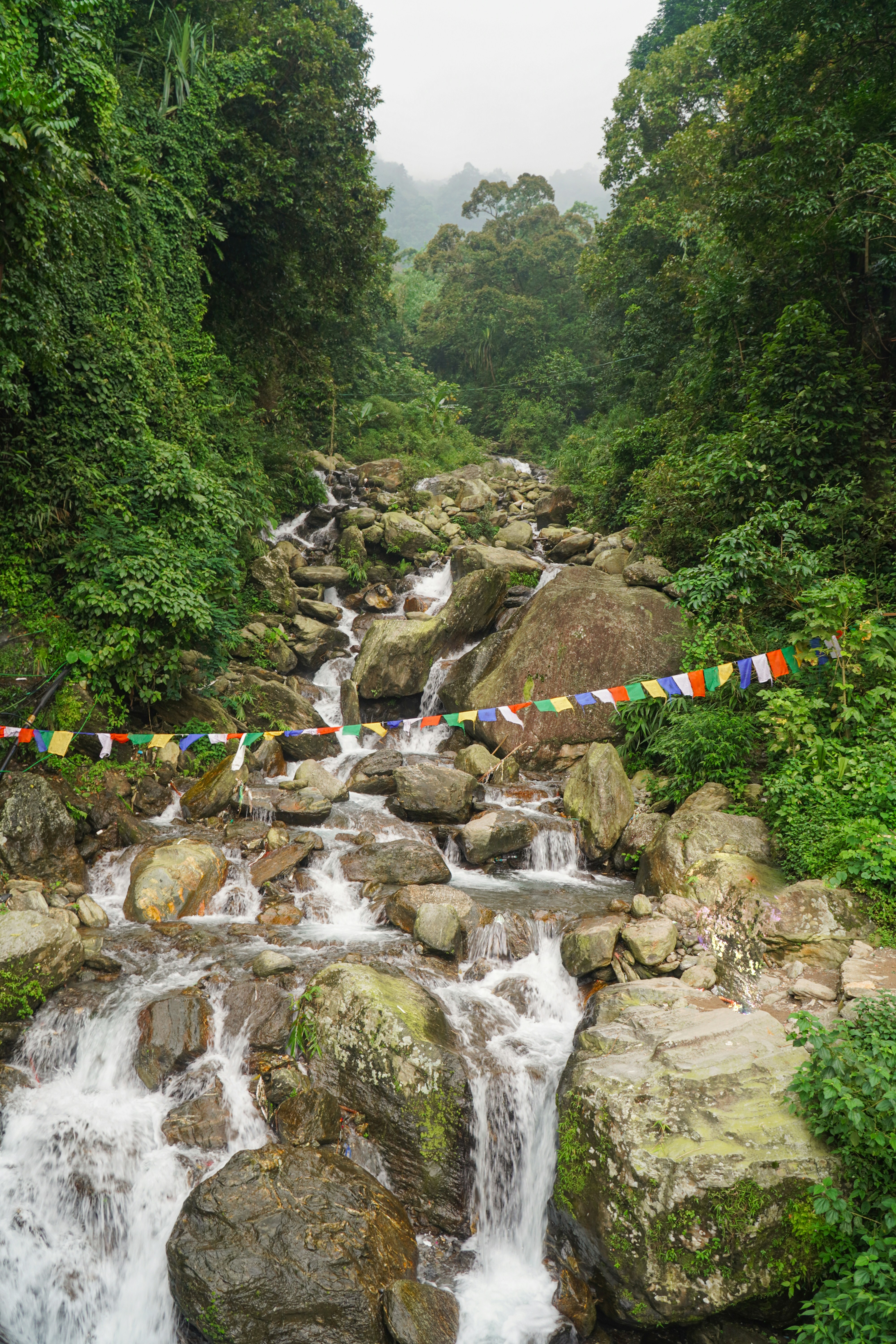 Prayer Stream over Macro Rocks