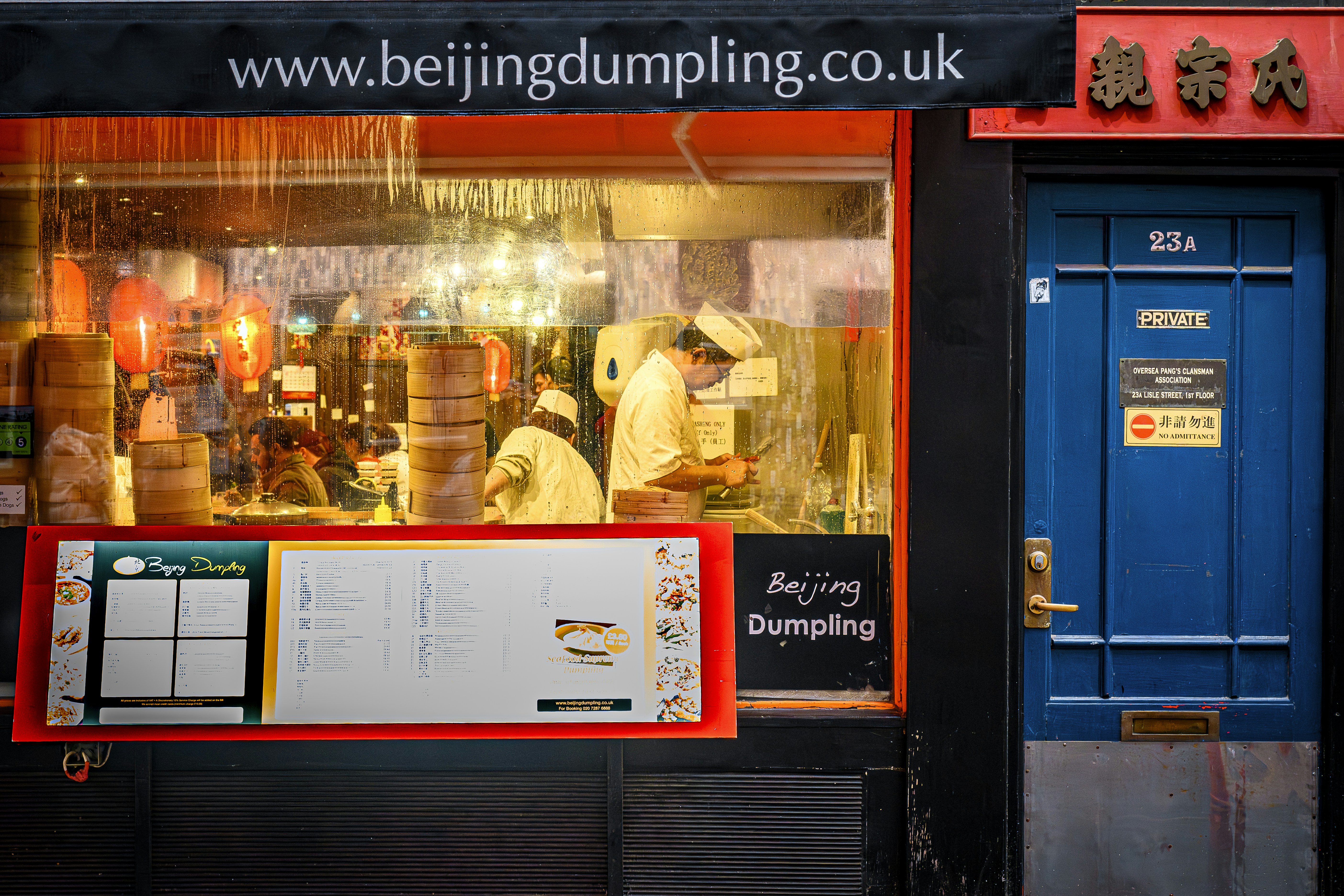 Diners in a Chinatown Kitchen: Steam and Signage at Beijing Dumpling