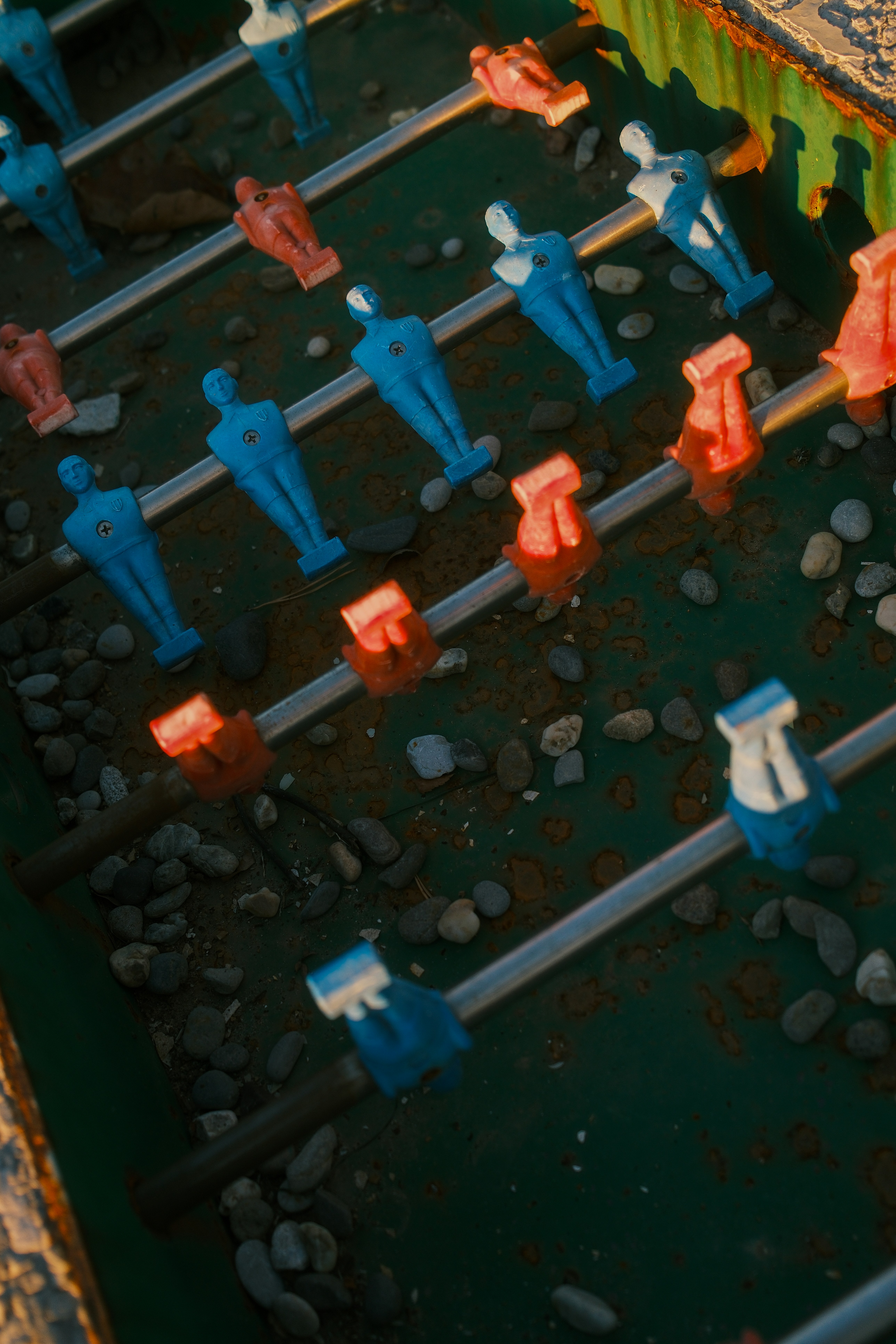 Color-Coded Foams and Rails: A Close-Up of Playful Machinery
