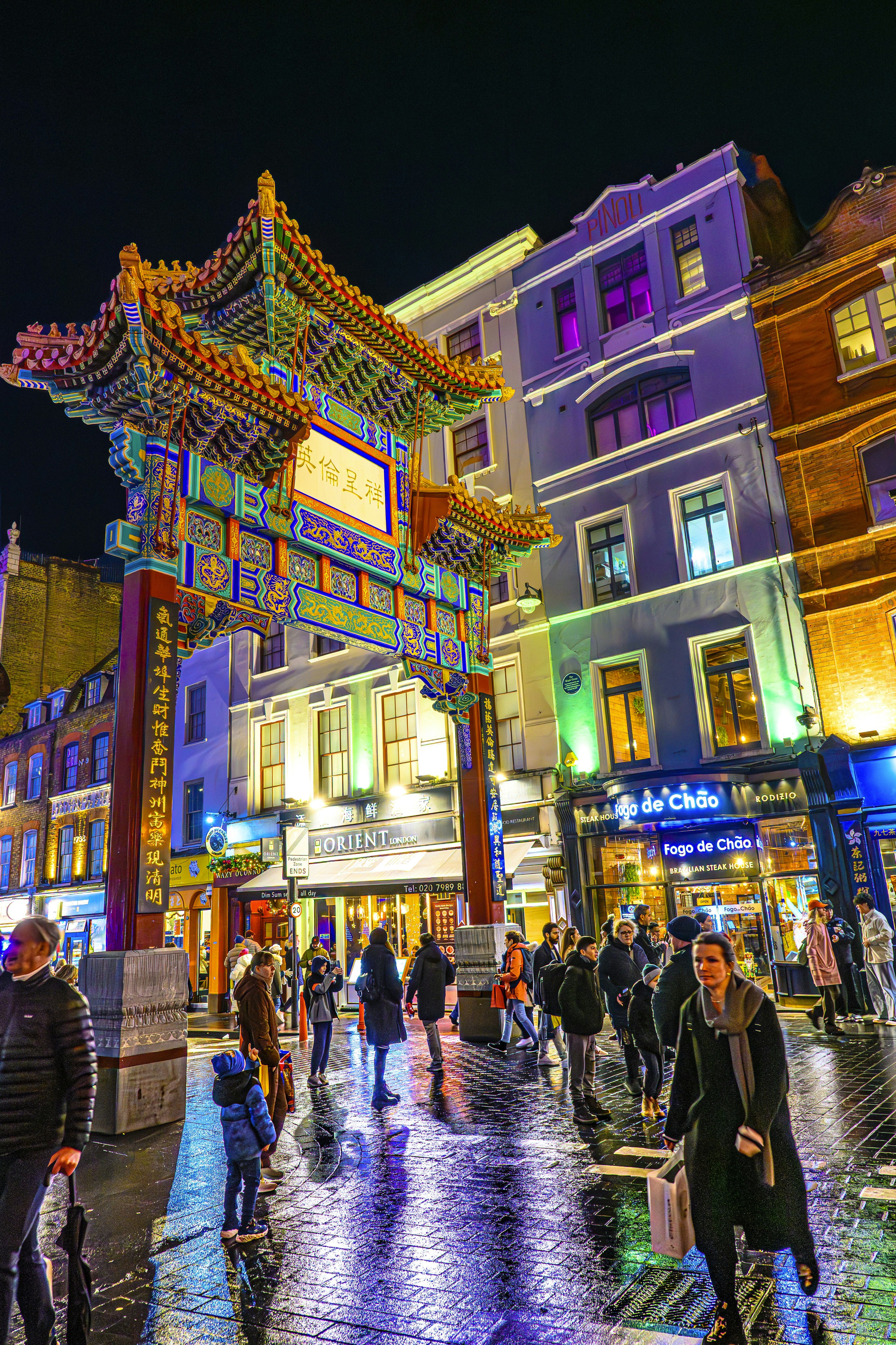 Neon Gateway: A Night Market Under the Dragon Arch
