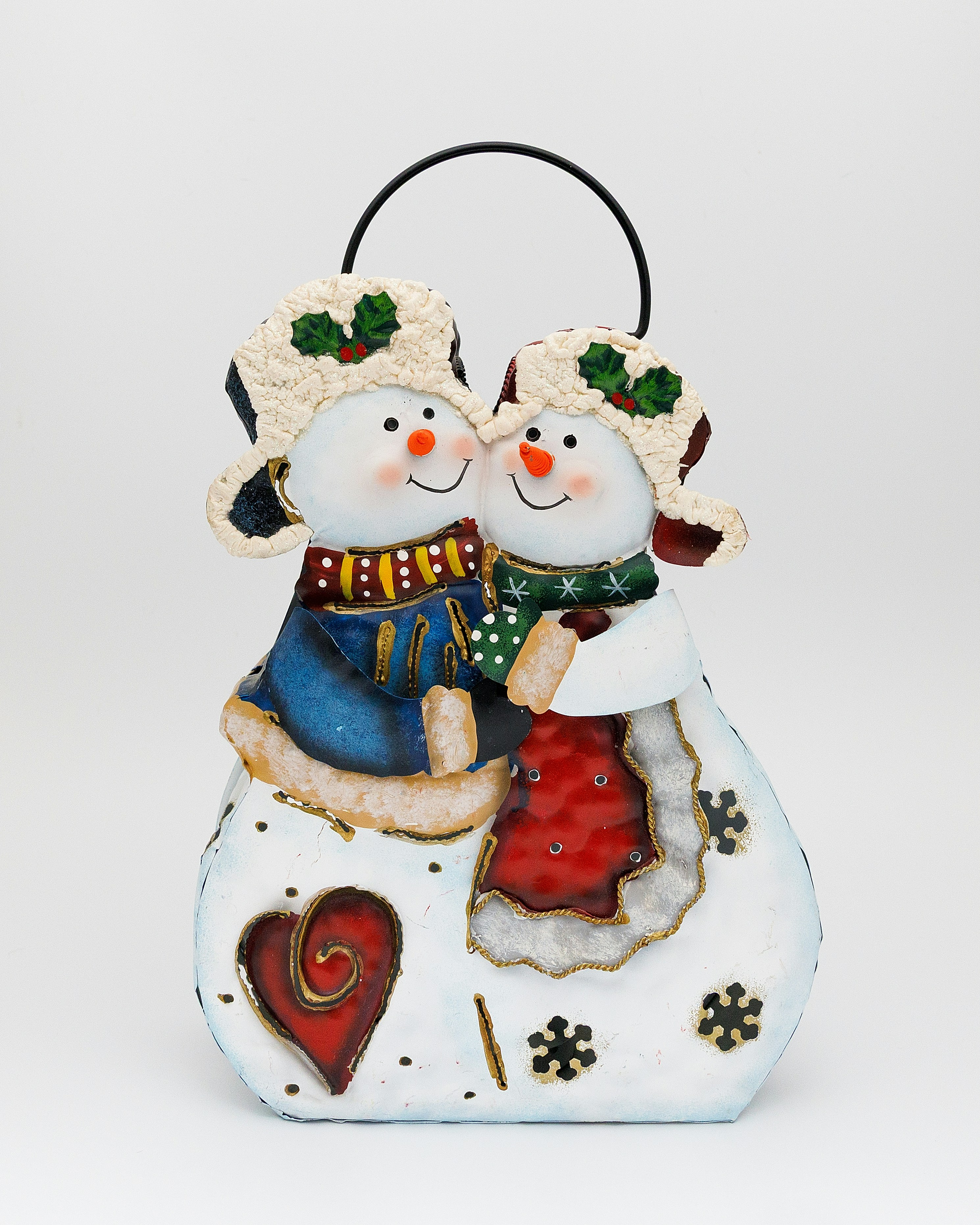 Two snowmen hugging on a white background photo – Free Christmas Image ...