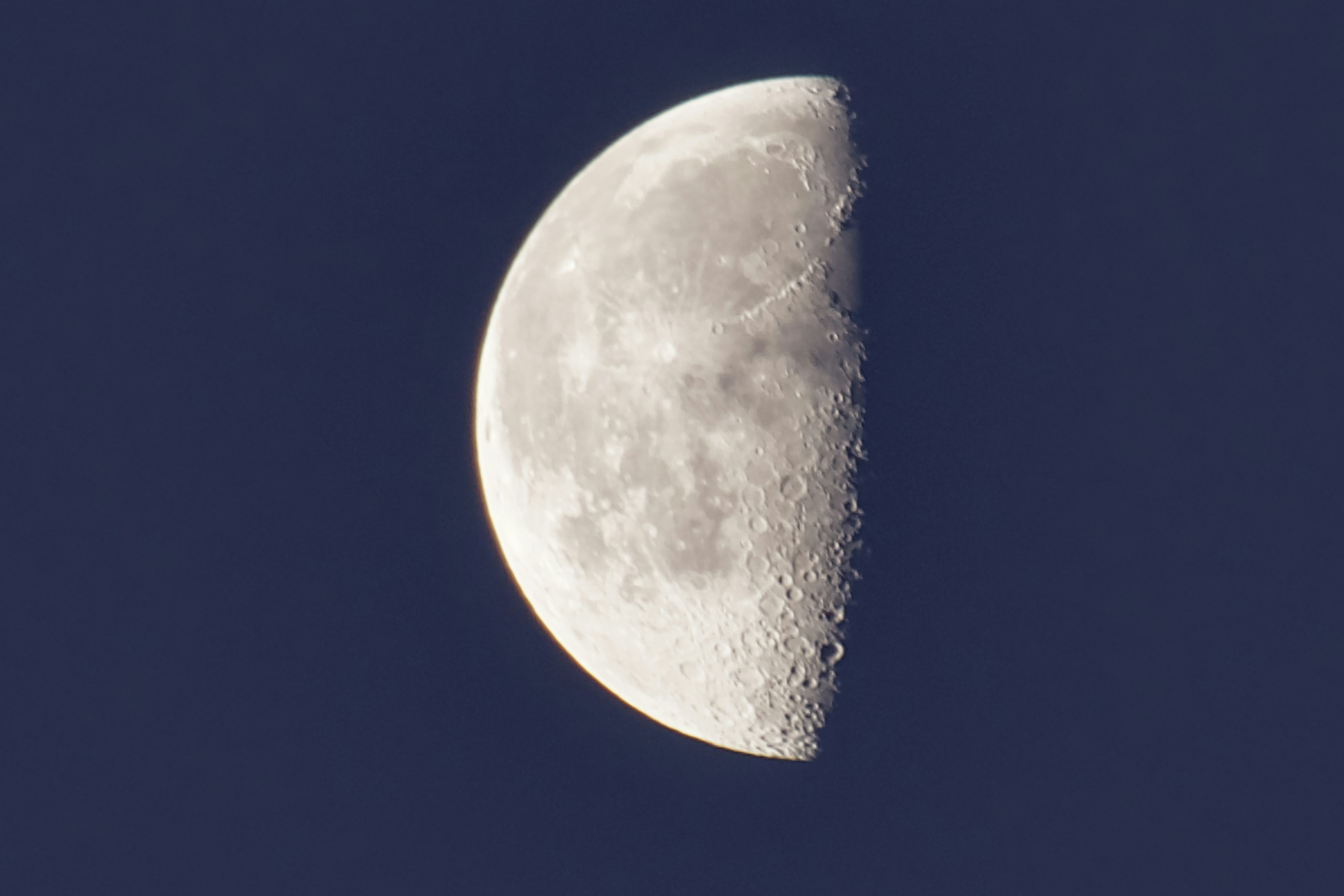 Crescent Moon in a Quiet Night Sky