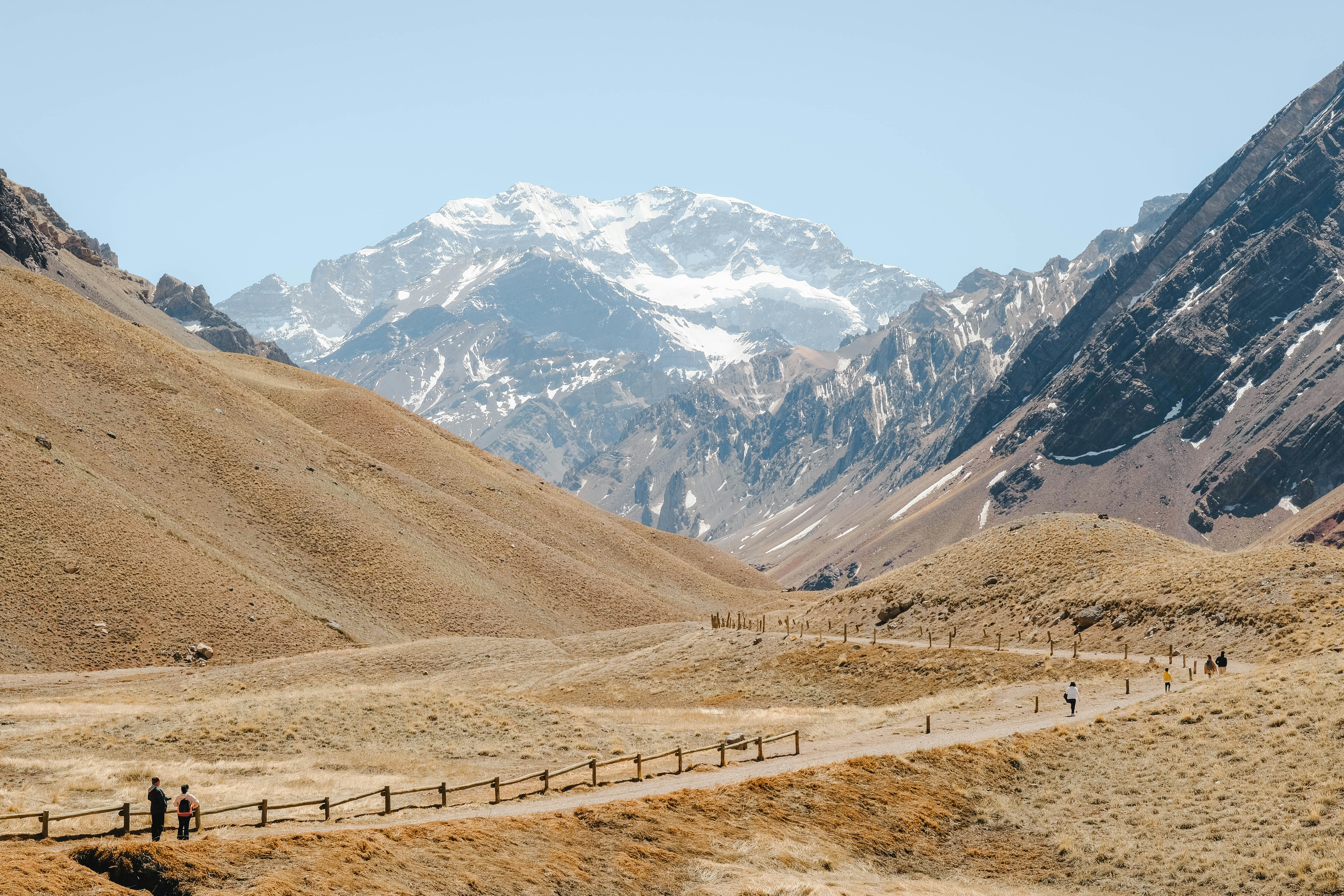 Highland Pathway to the Snowcapped Peak