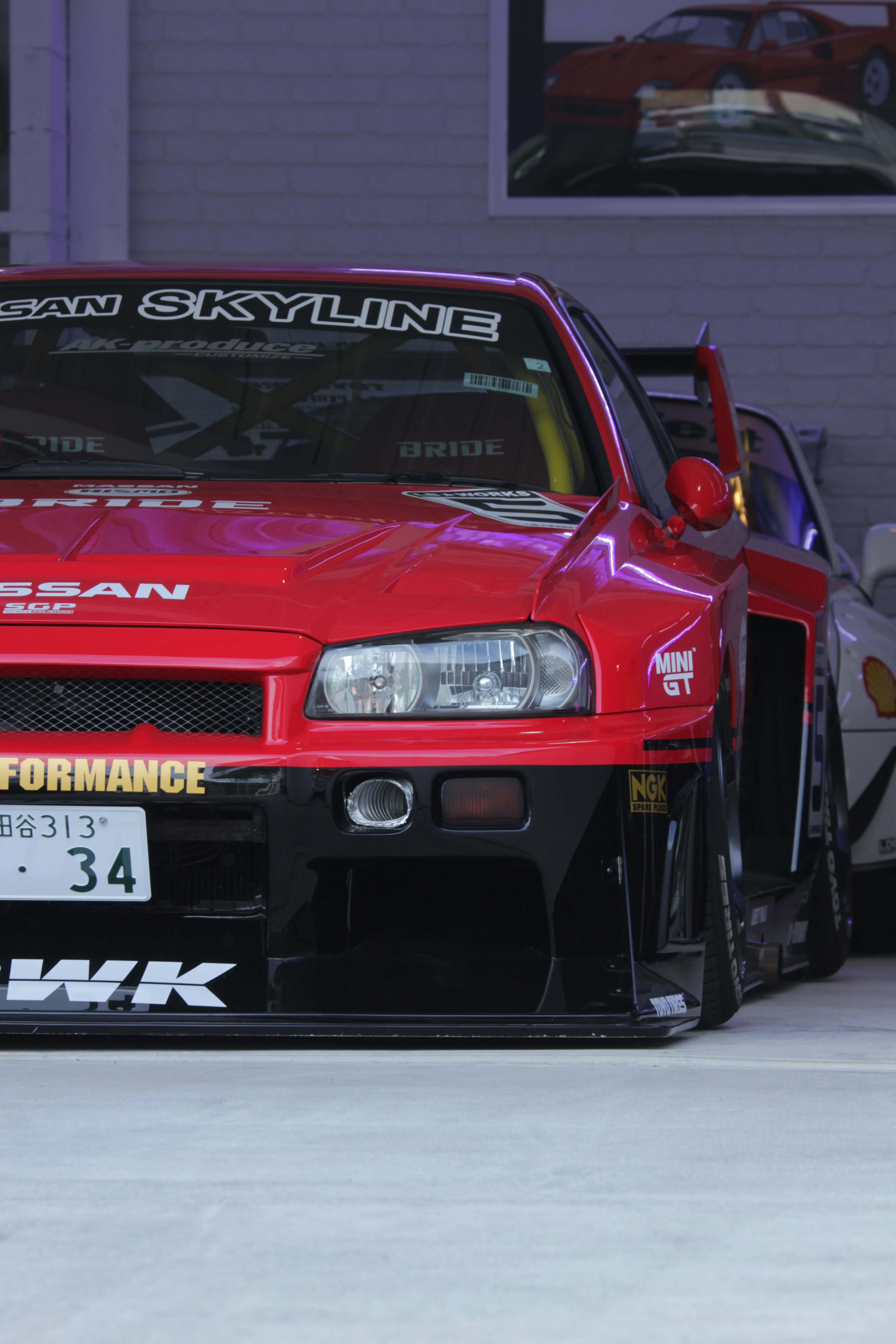 Red Skyline: A Low-Angle Showdown of Power and Detail