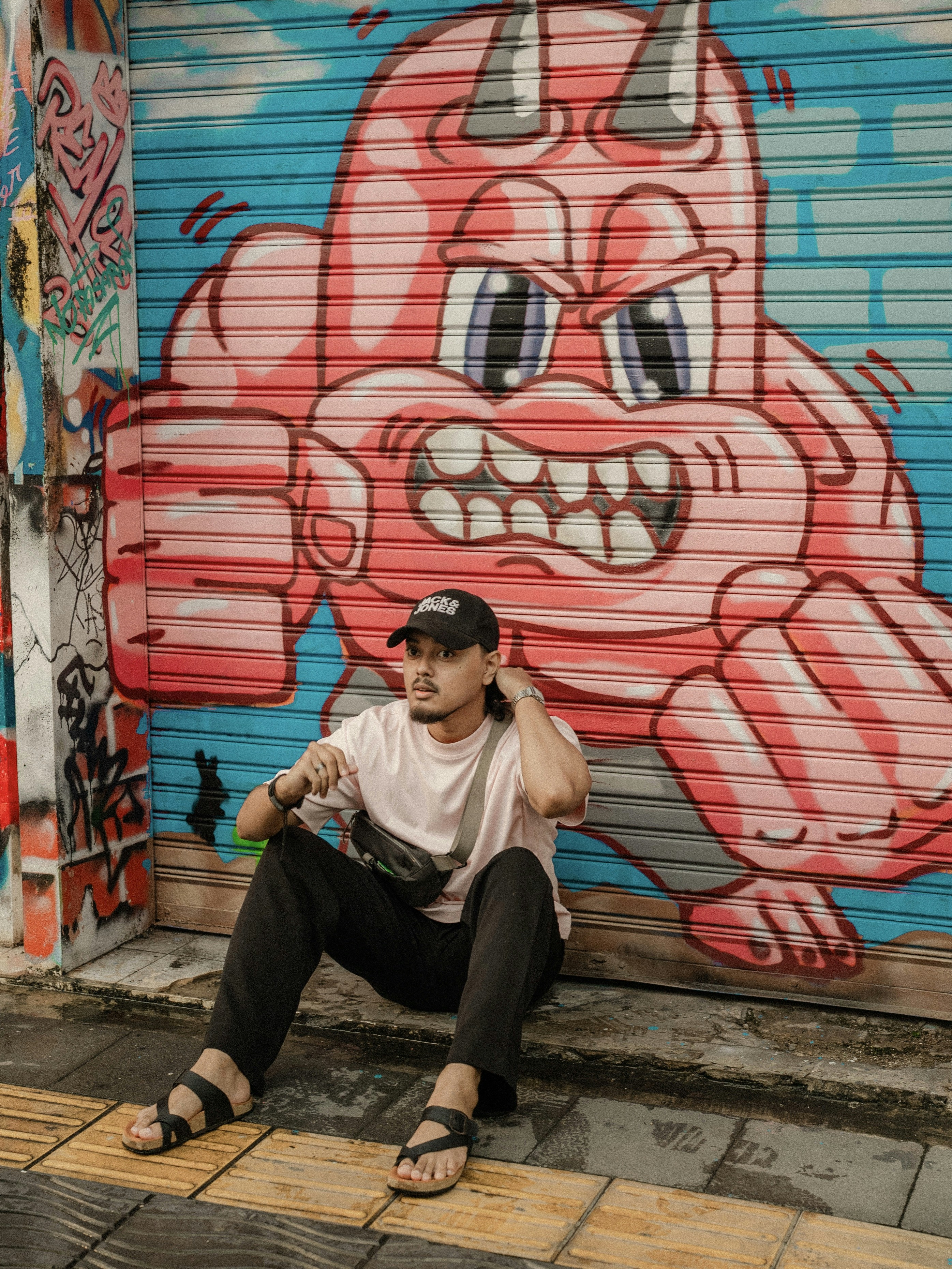 Rooftop Rampage: The Graffiti Giant and the Quiet Moment