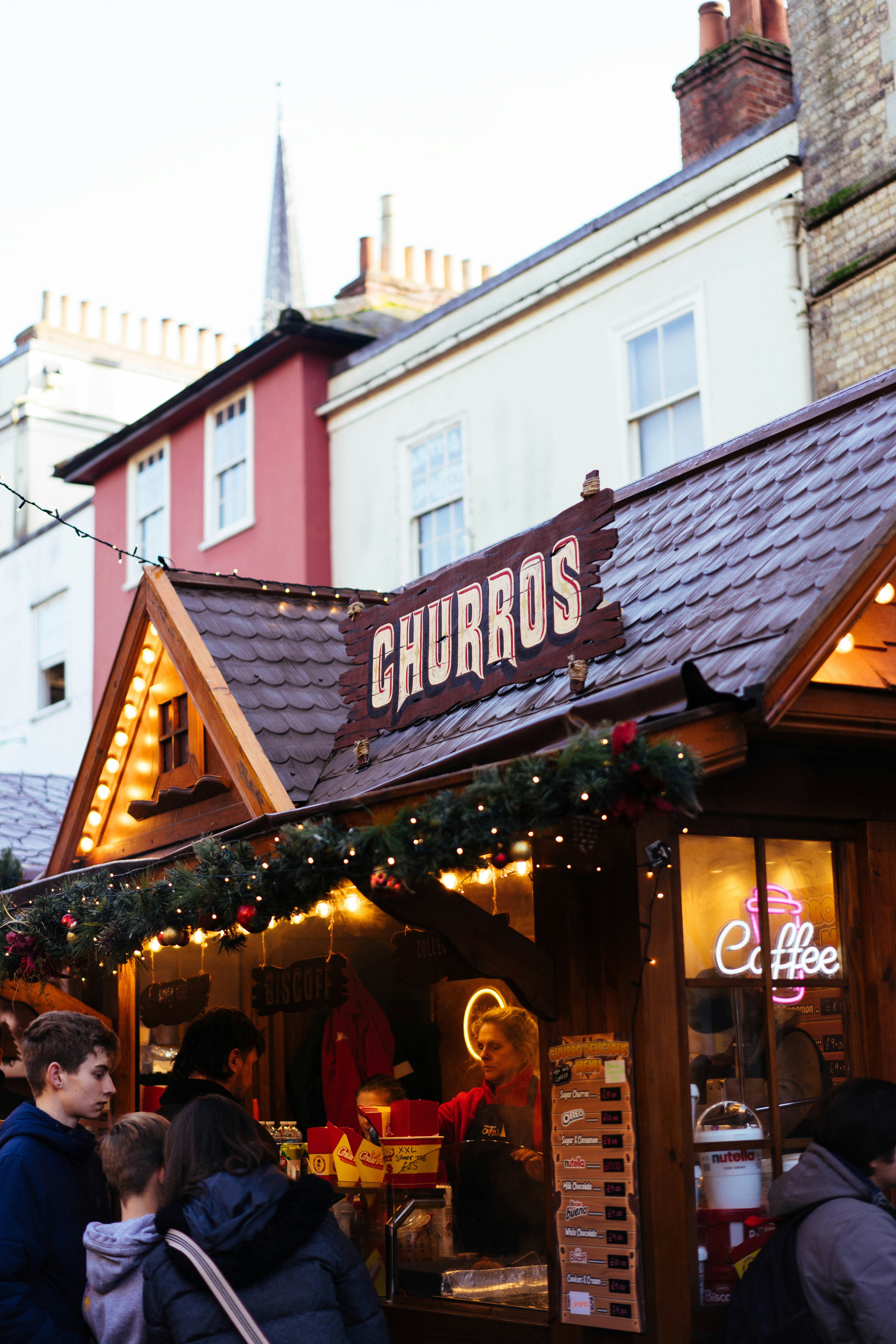 Charming Chimney Lights at the Market Stall