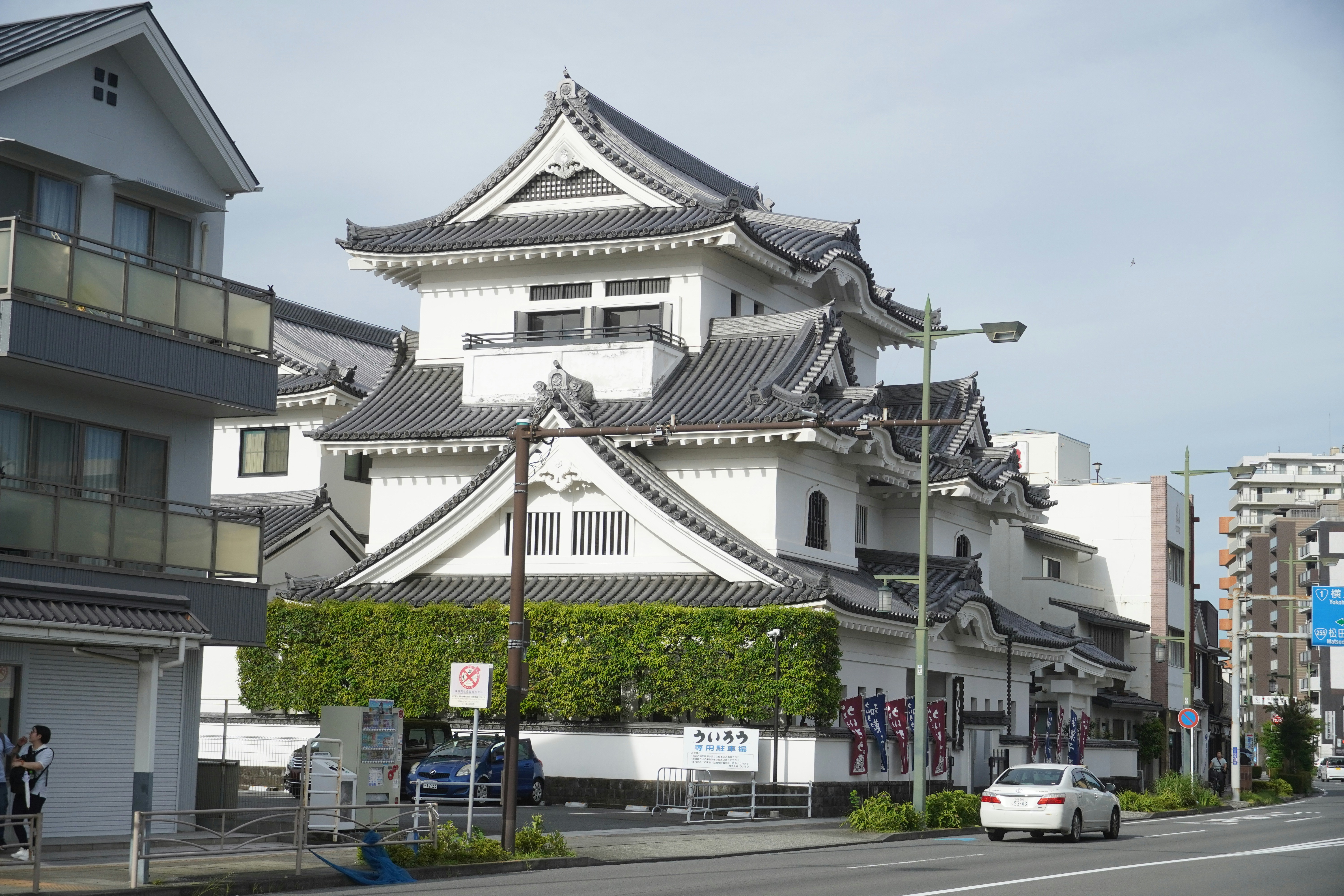 Urban Shrine: A Japanese Castle Framed by Modern Streets