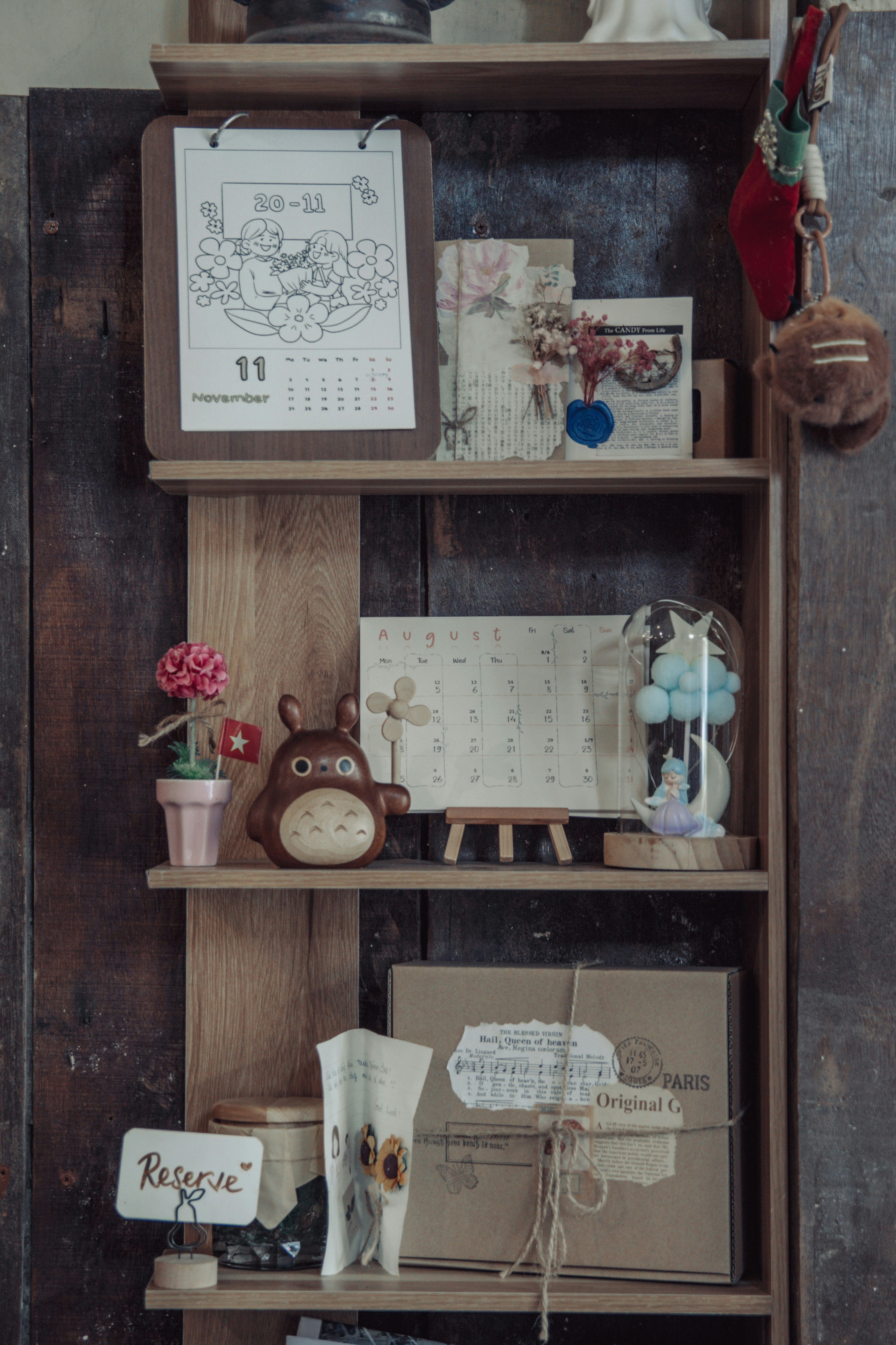 Shelved Memories: A Cozy Corner of Keepsakes and Tiny Treasures