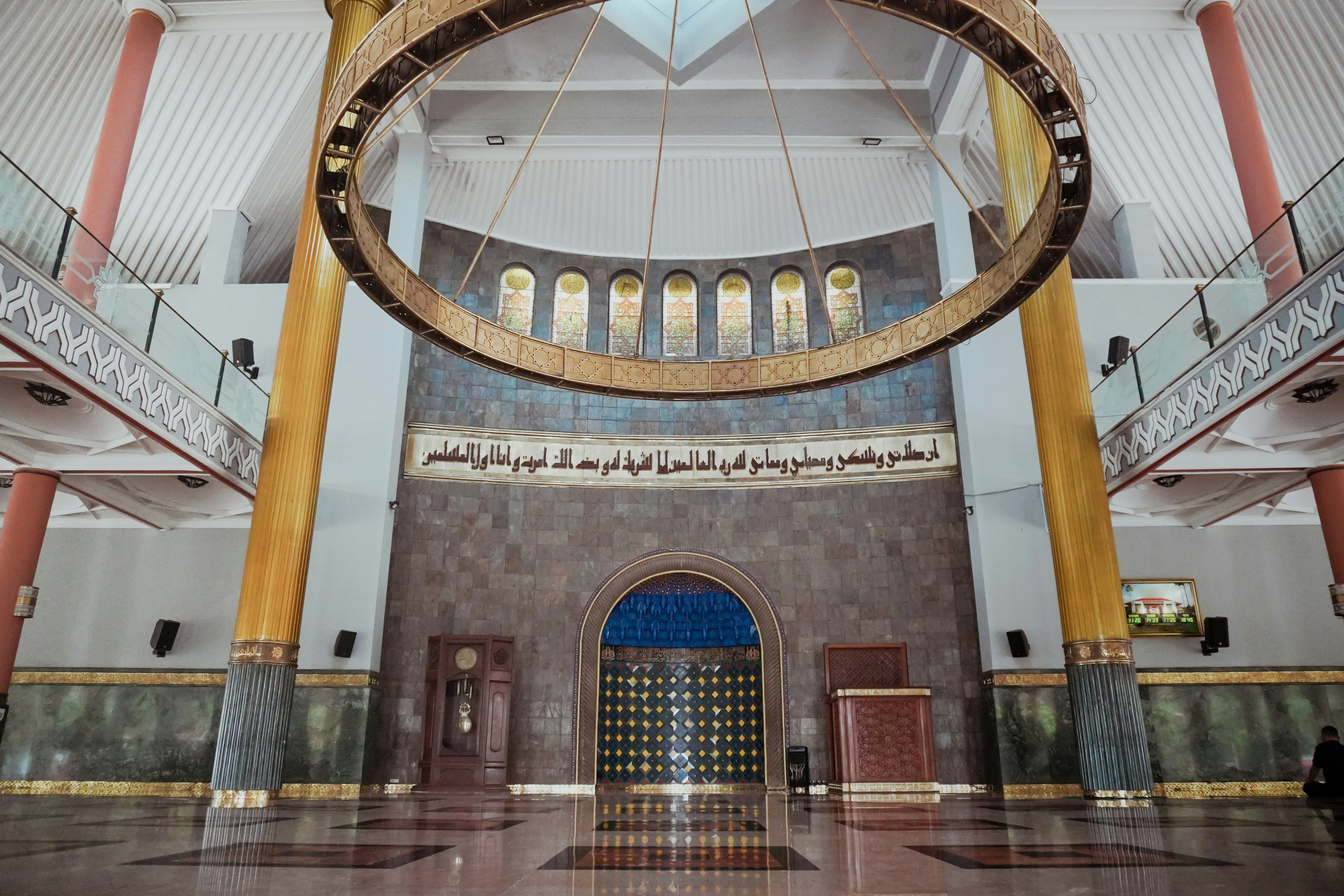 Interior of Grand mosque at Yogyakarta