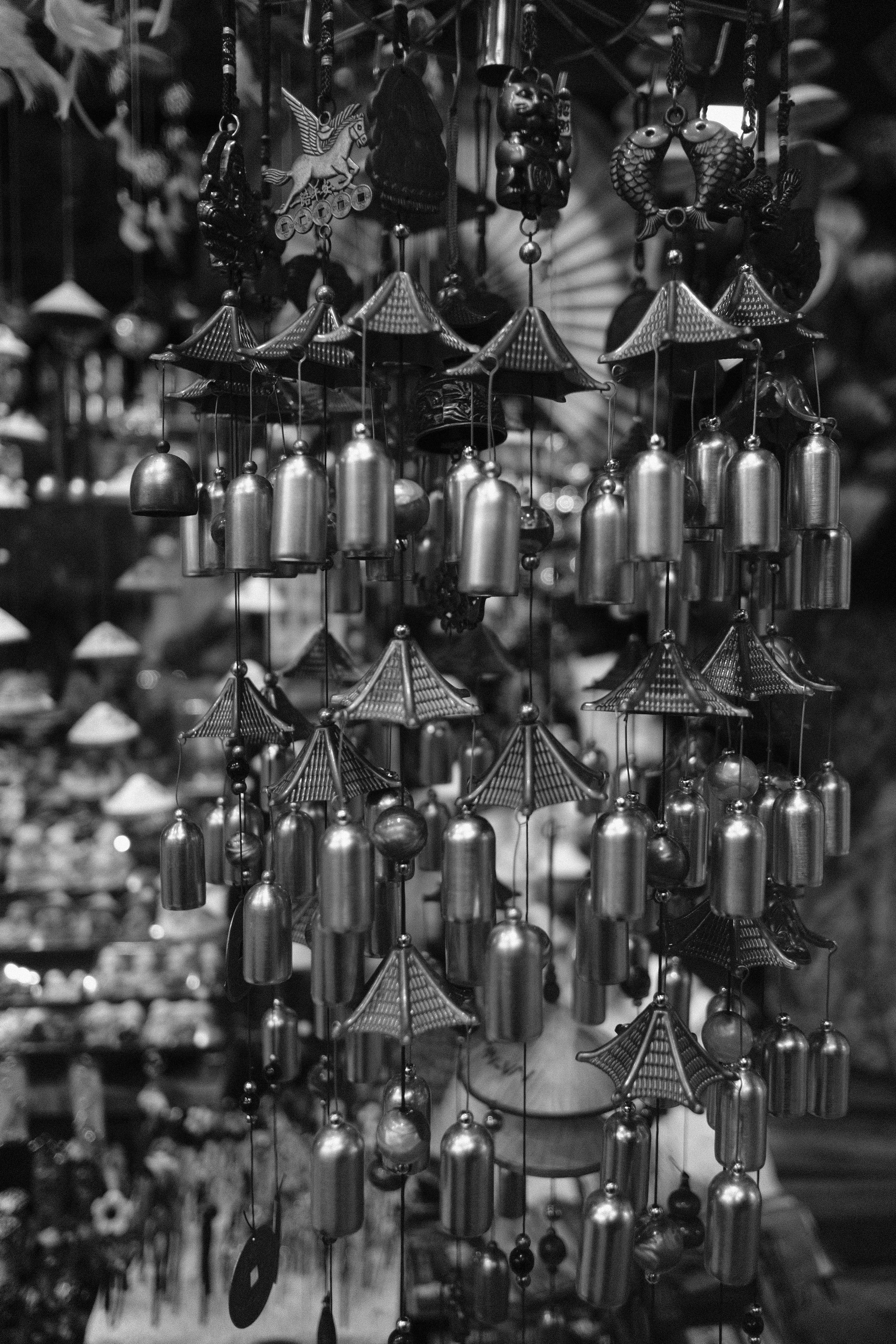Hanging Bells: A Sea of Miniature Pagodas in Motion