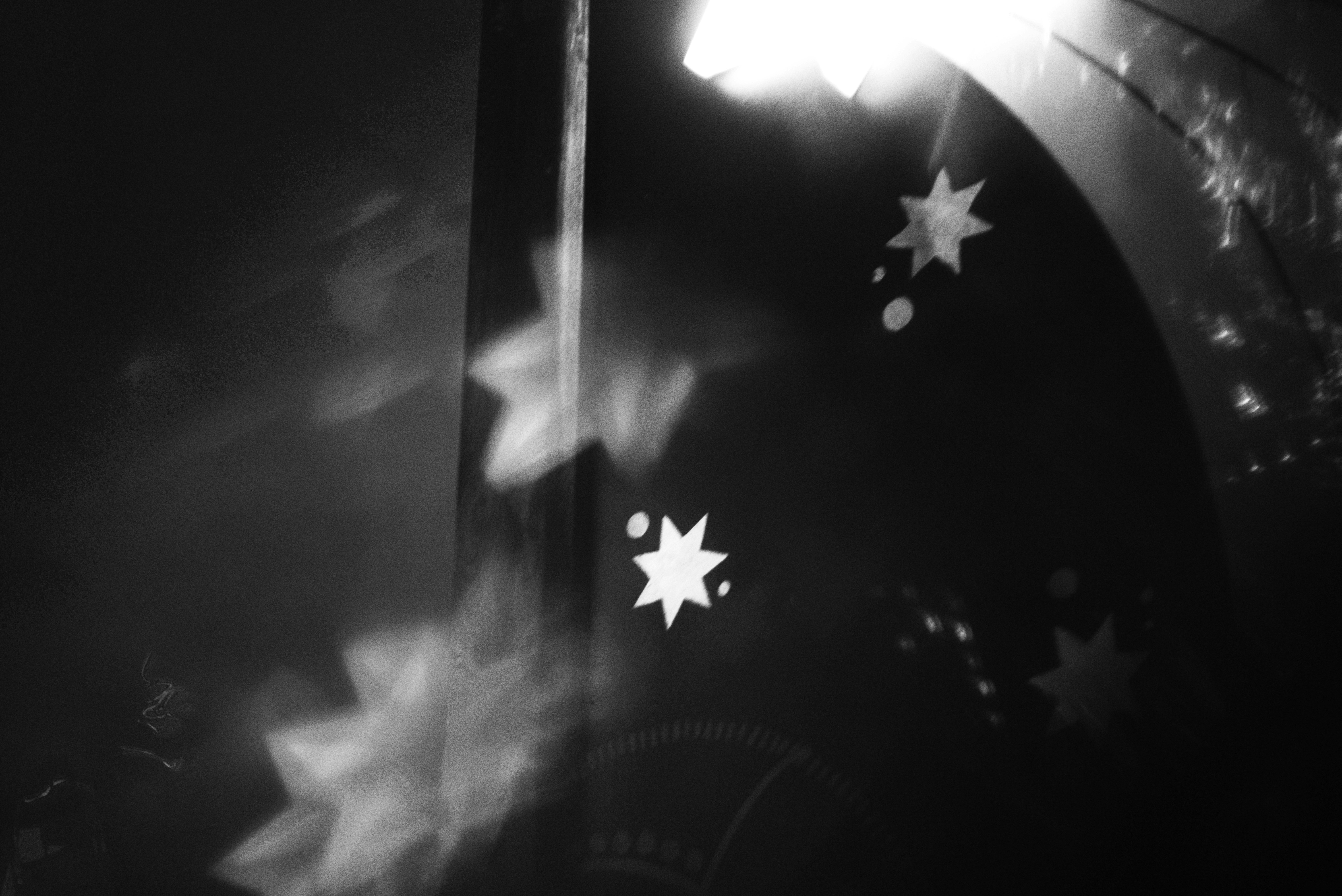 Starry Dial: Abstract Night on the Clock Face