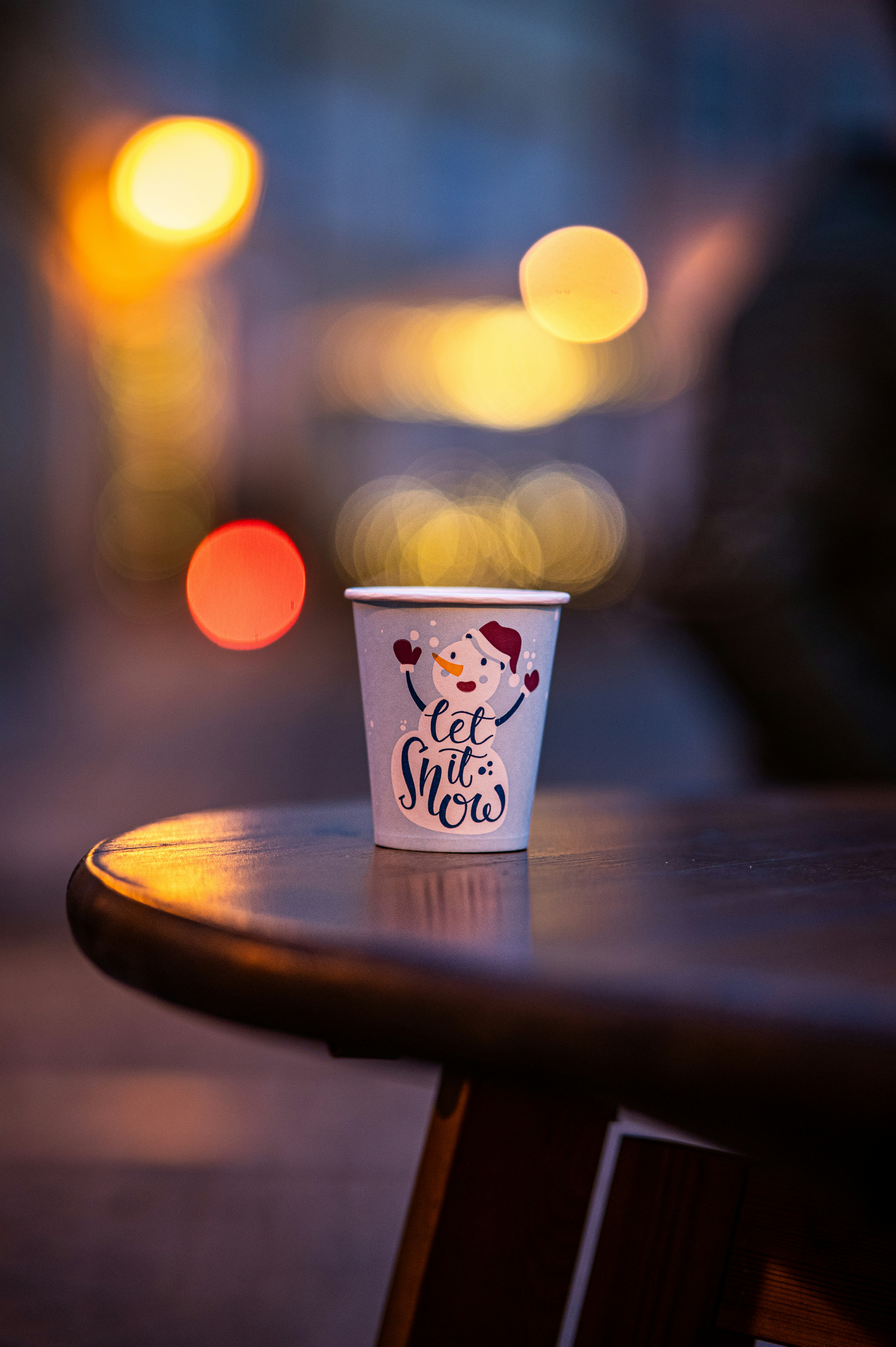 Snowy Cheer in a Paper Cup