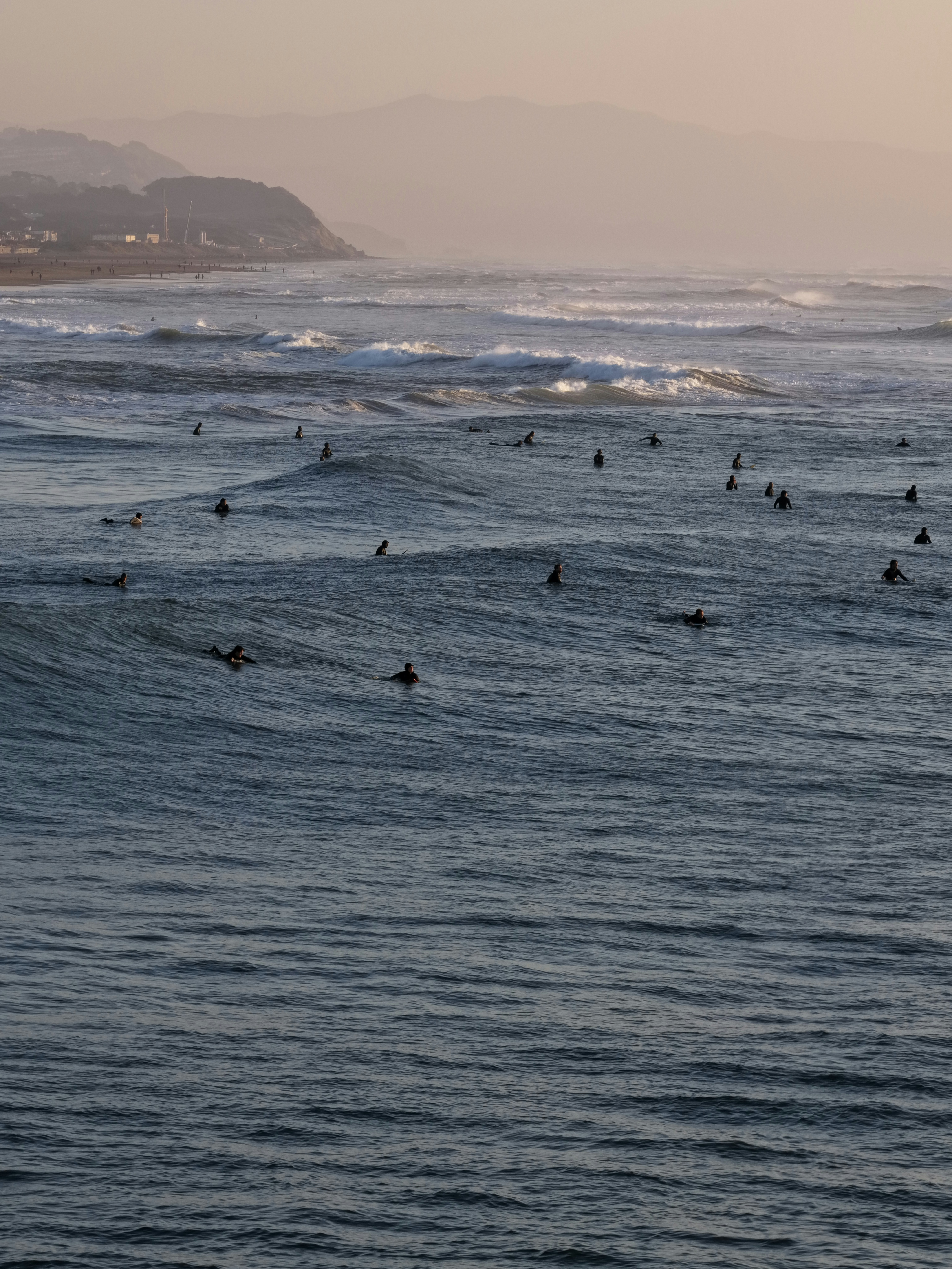 Ocean Beach and Surfers