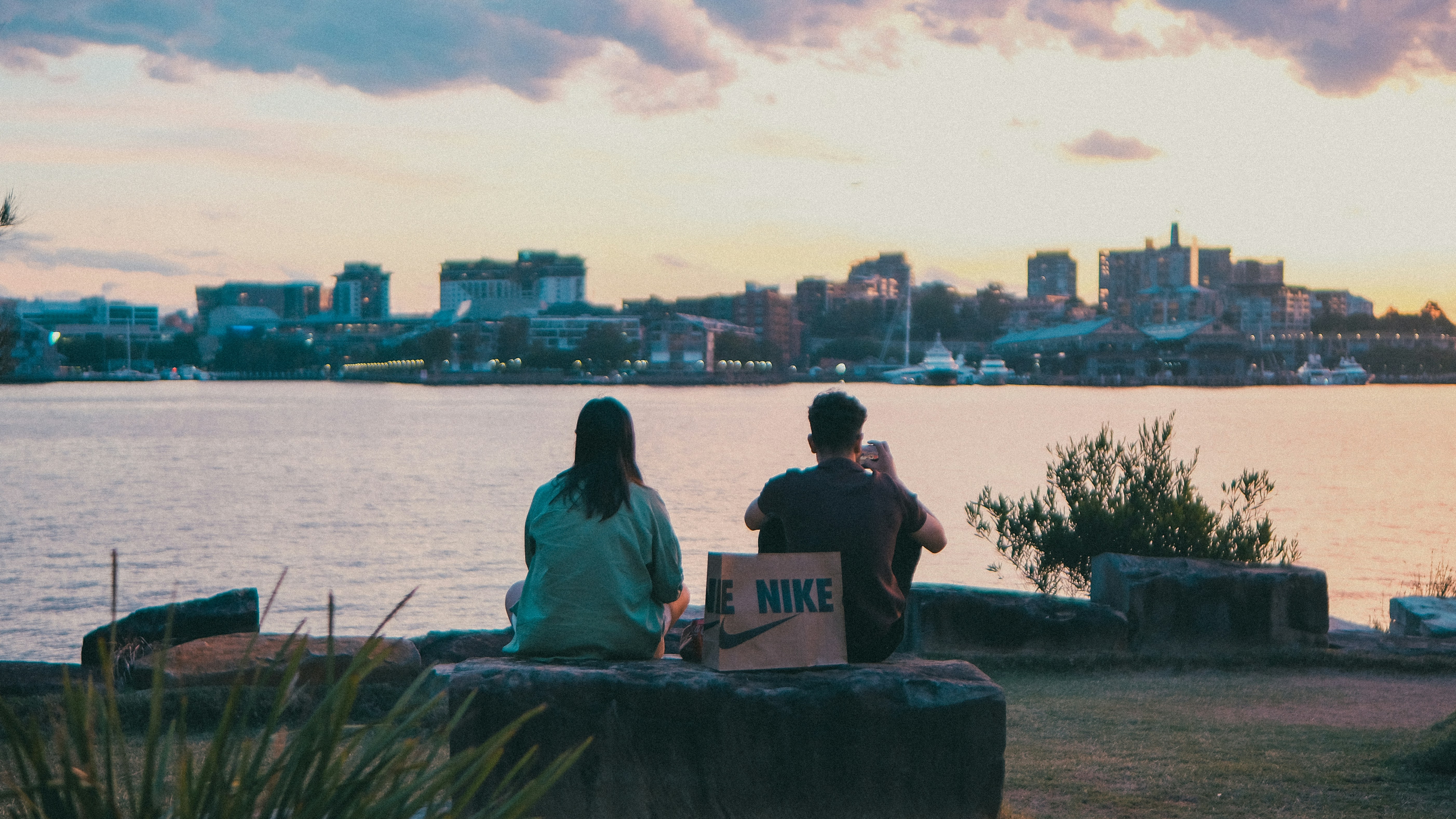 Evening by the Shore: Sidelined by the City Lights