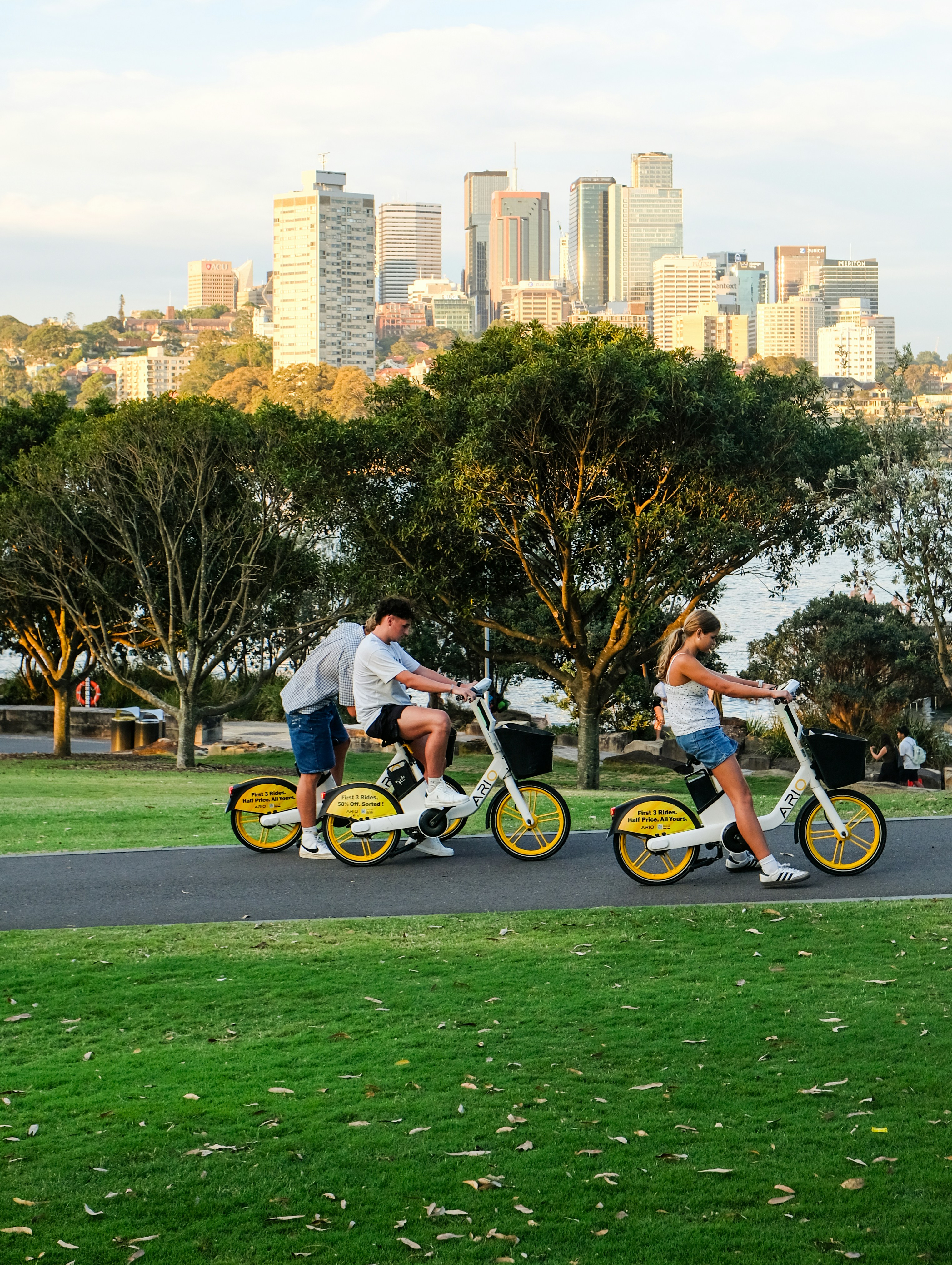 Cityscape Riders: A Pair of Shared Moments Against the Skyline