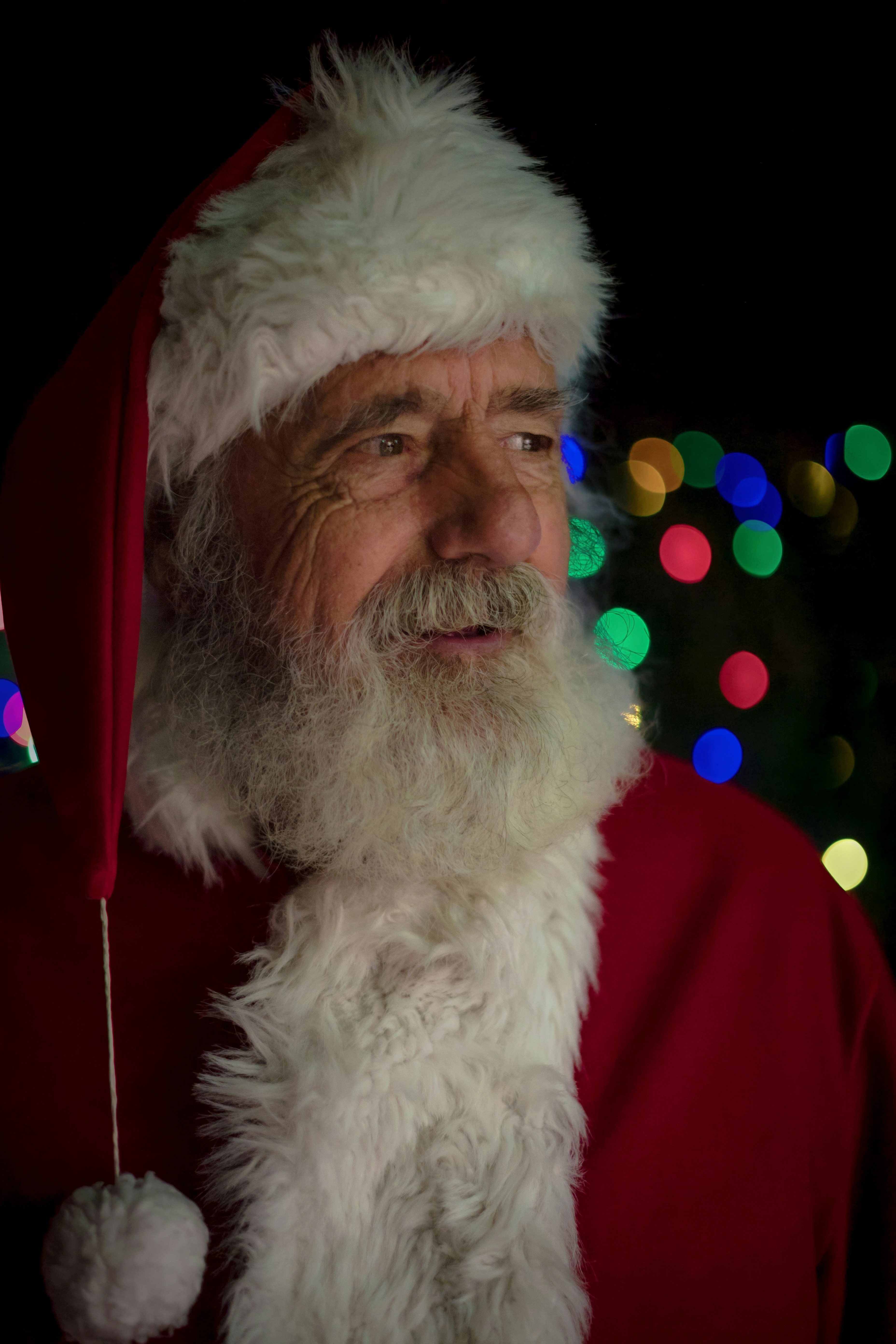 Santa Claus at the Morro Bay Rotary Club Santa House