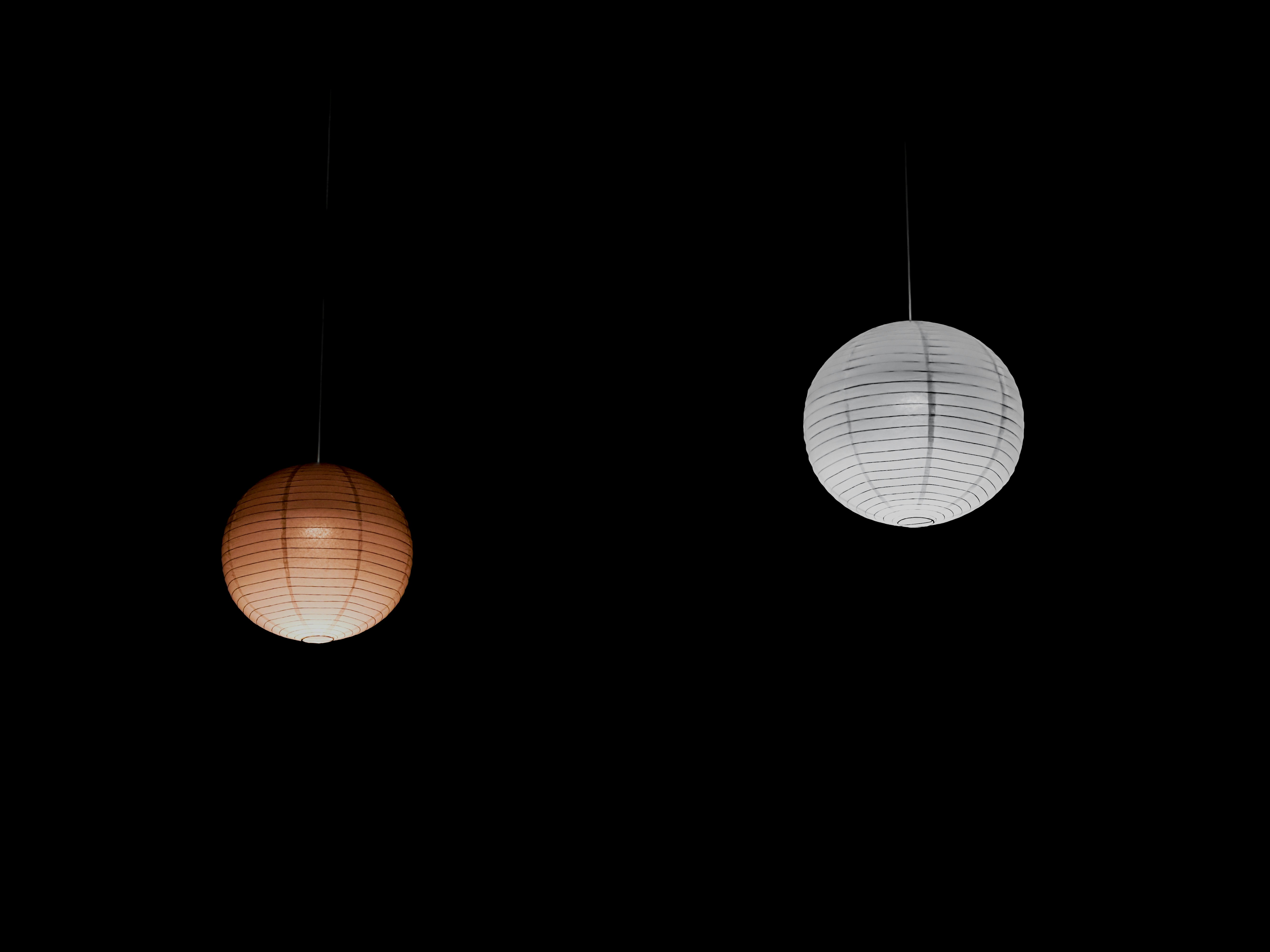 Floating Orbs in a Velvet Night