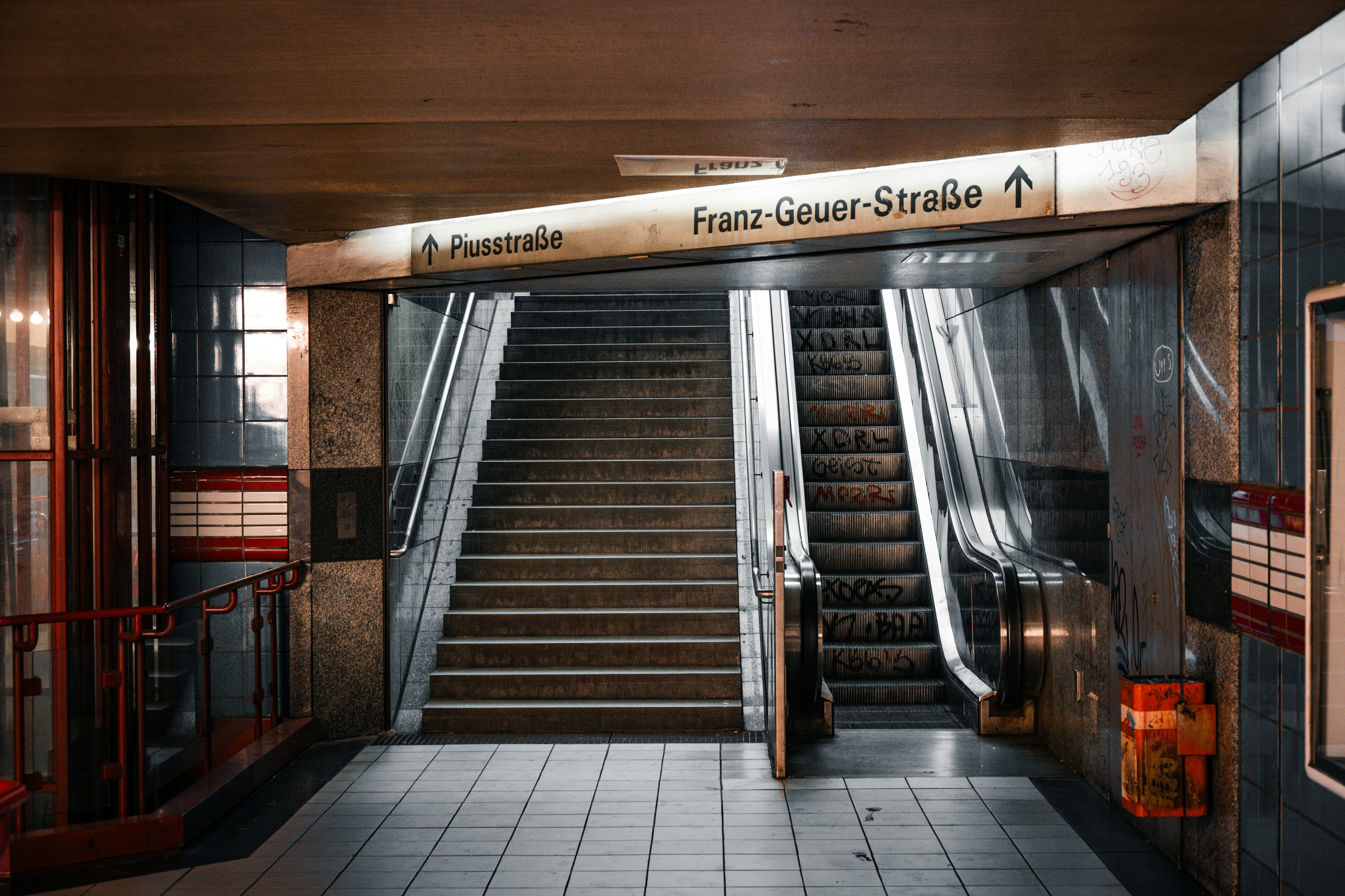 Midnight Descent: An Oblique View into the Subterranean Stairs