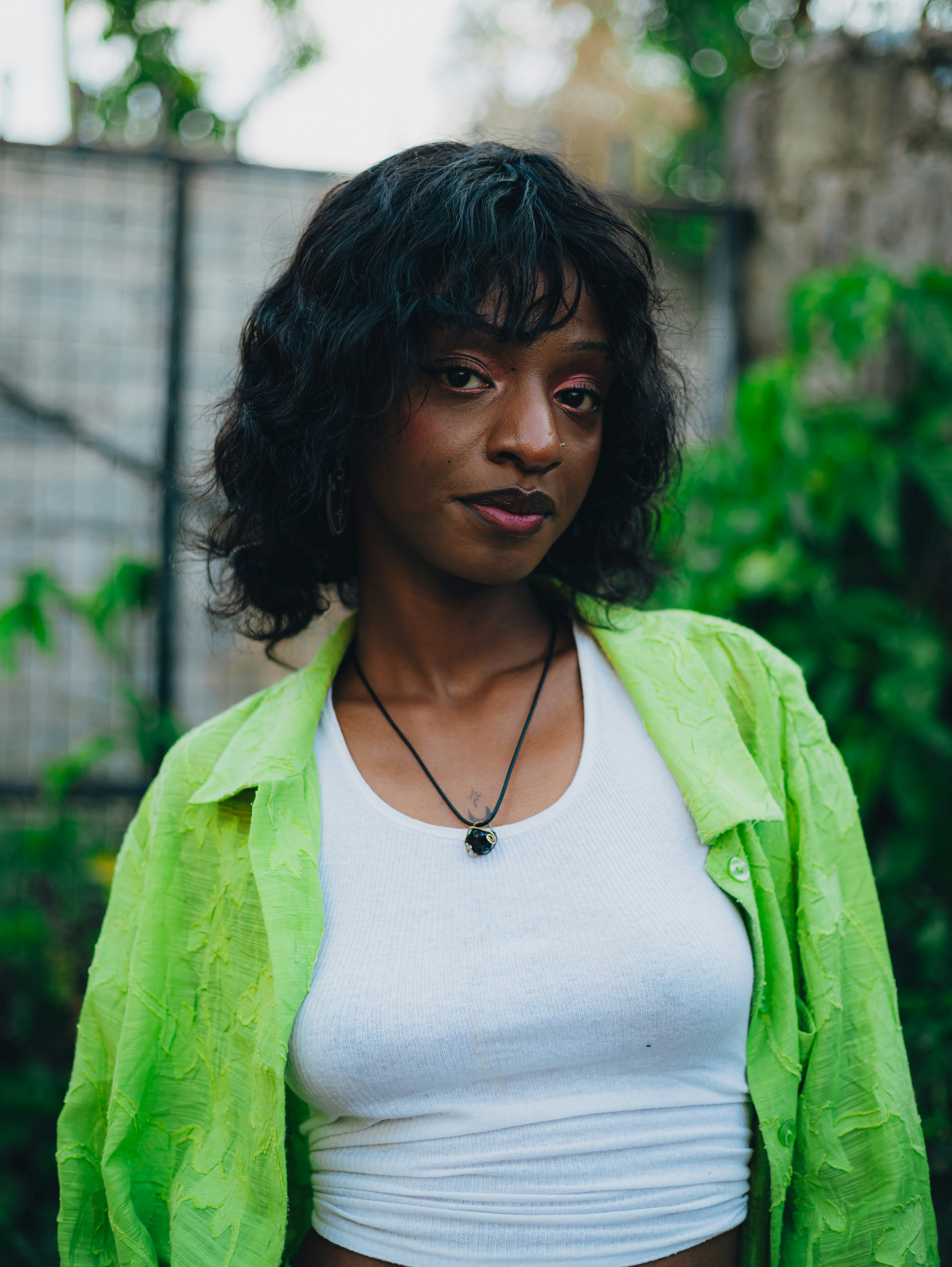 Emerald Sheen: Portrait in Neon Wanderlust