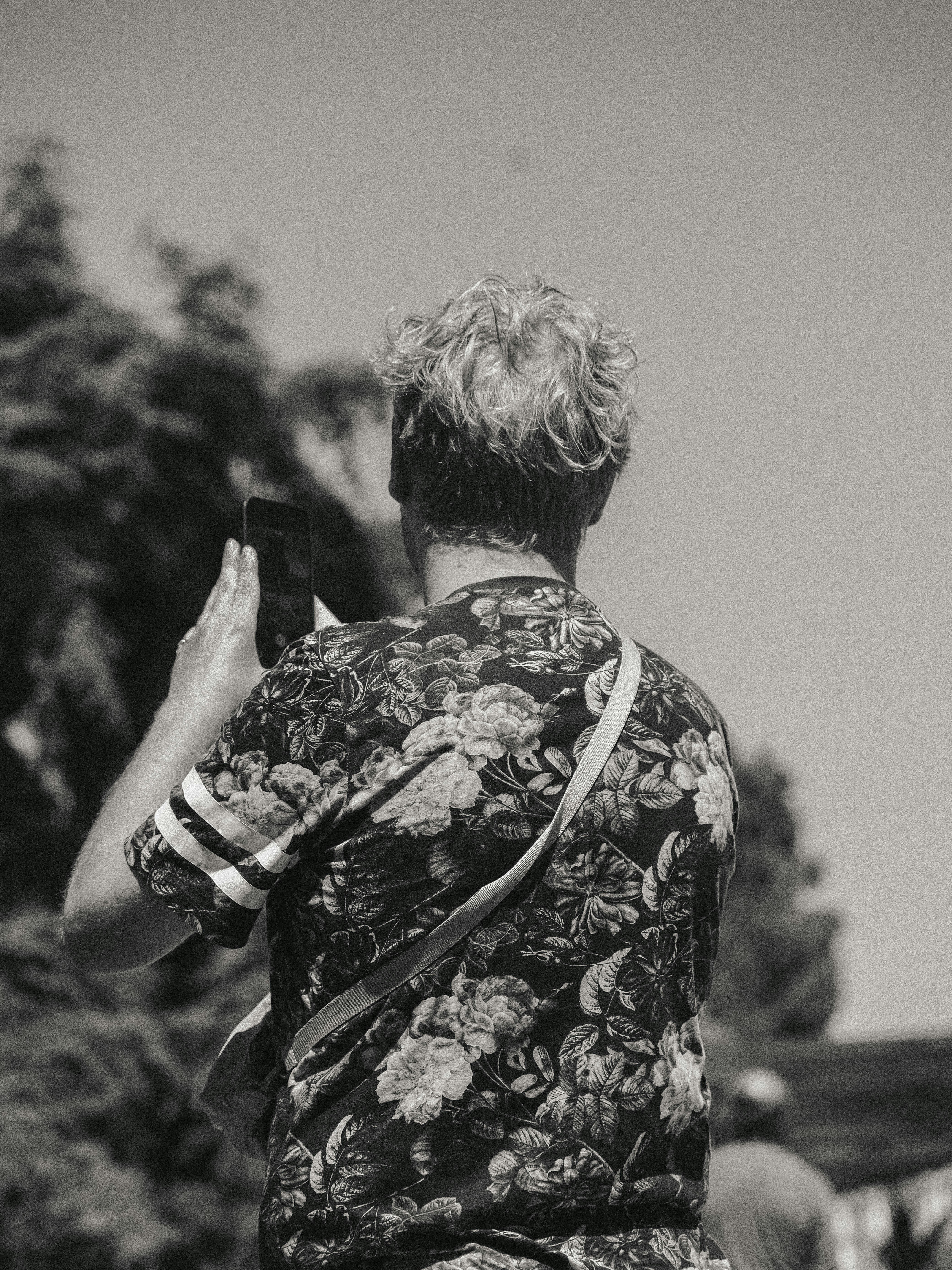 Backstage Moment: The Photographer in Floral Light