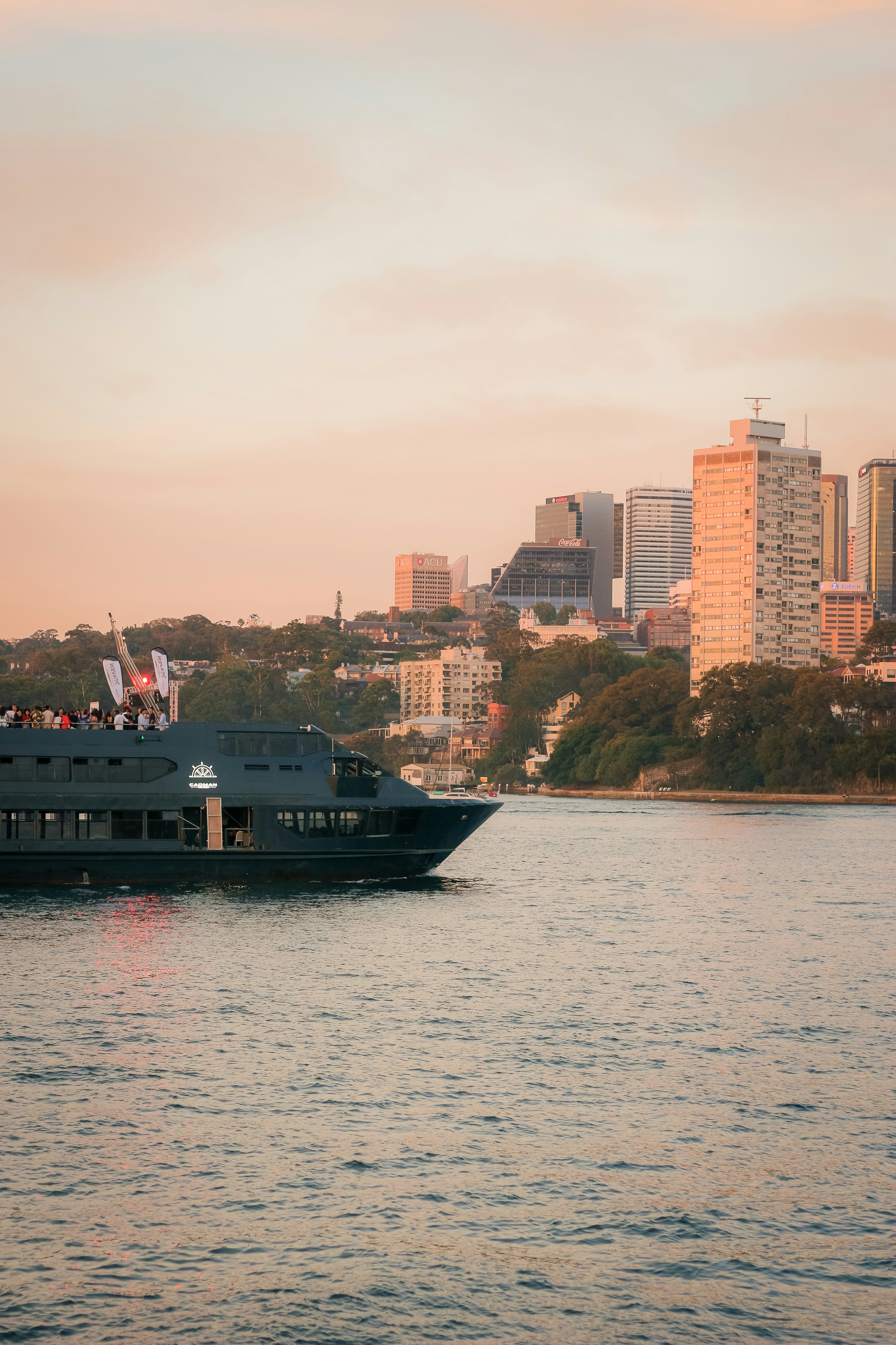 City-Edge Ferry at Sunset